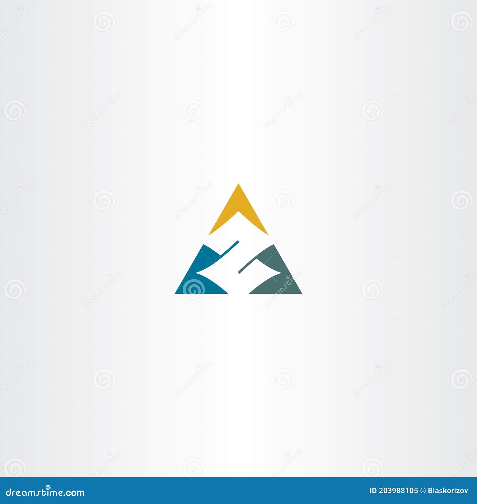 Letter Z in Triangle Logo Icon Vector Stock Vector - Illustration of ...