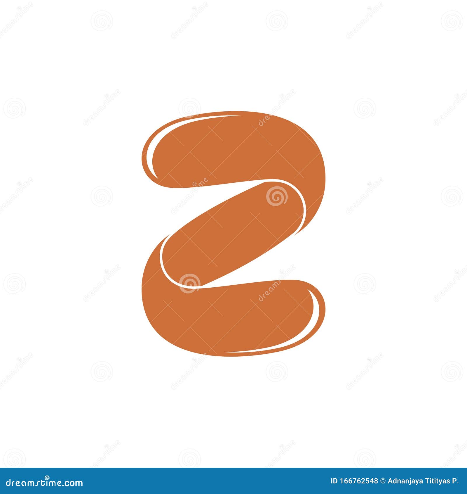 Letter Z Twist Water 3d Logo Vector Stock Vector - Illustration of ...