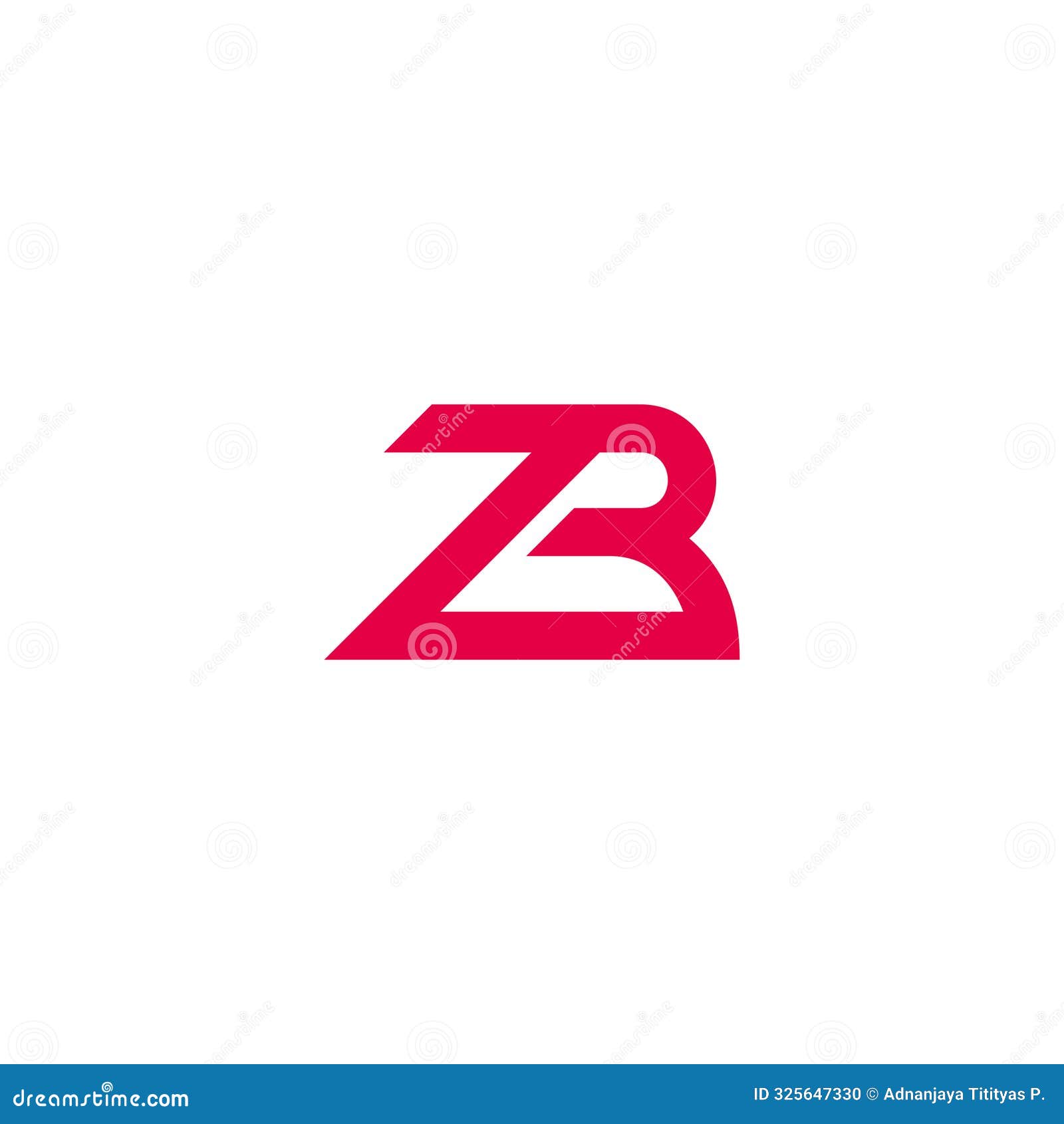 Letter Zb Linked Simple Lines Logo Vector Stock Vector - Illustration ...