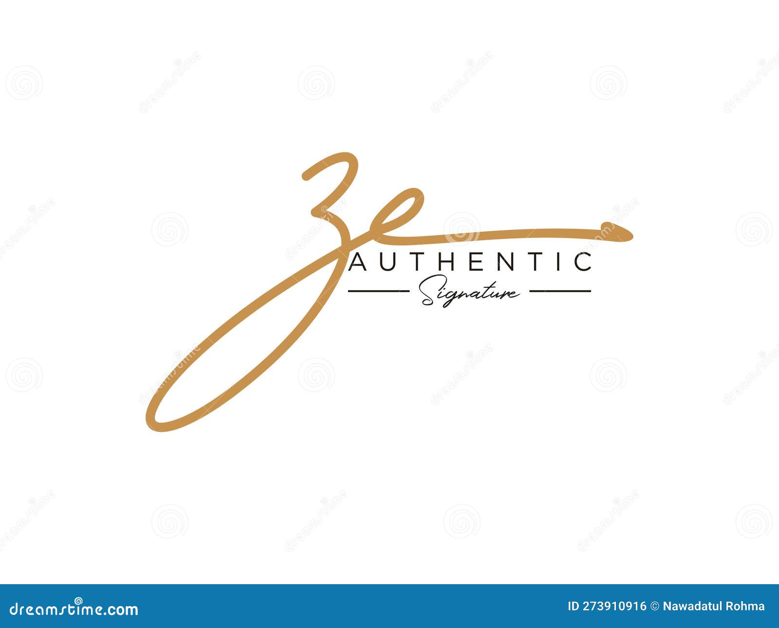 Letter ZE Signature Logo Template Vector Stock Vector - Illustration of ...
