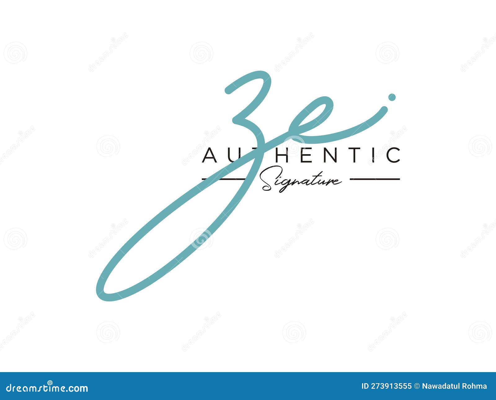 Letter ZE Signature Logo Template Vector Stock Vector - Illustration of ...