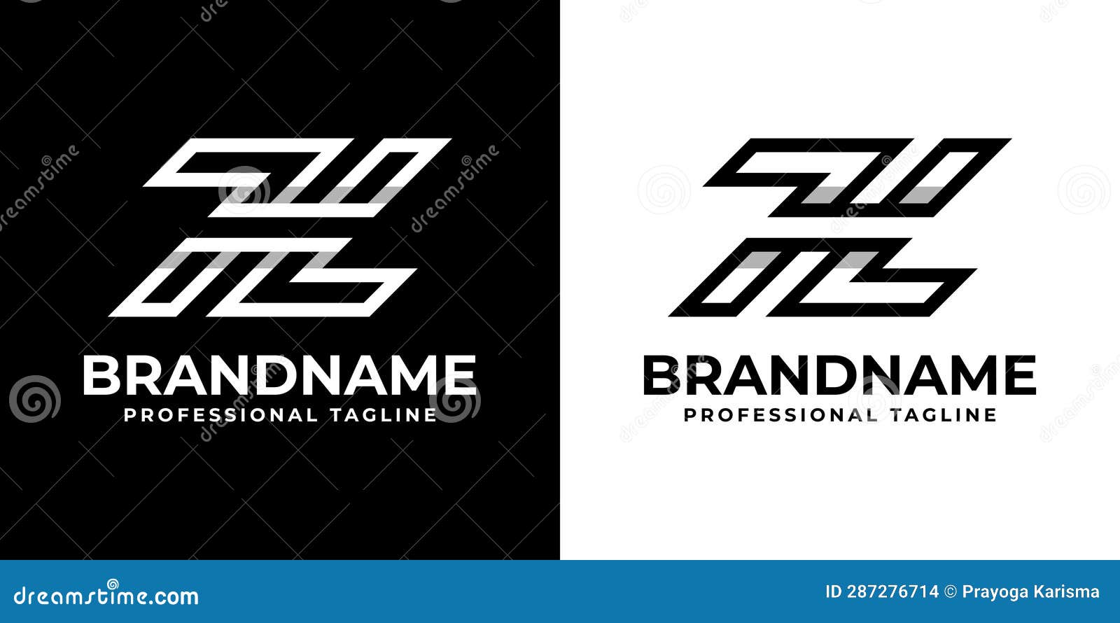 Letter ZH Monogram Logo, Suitable for Any Business with ZH or HZ ...