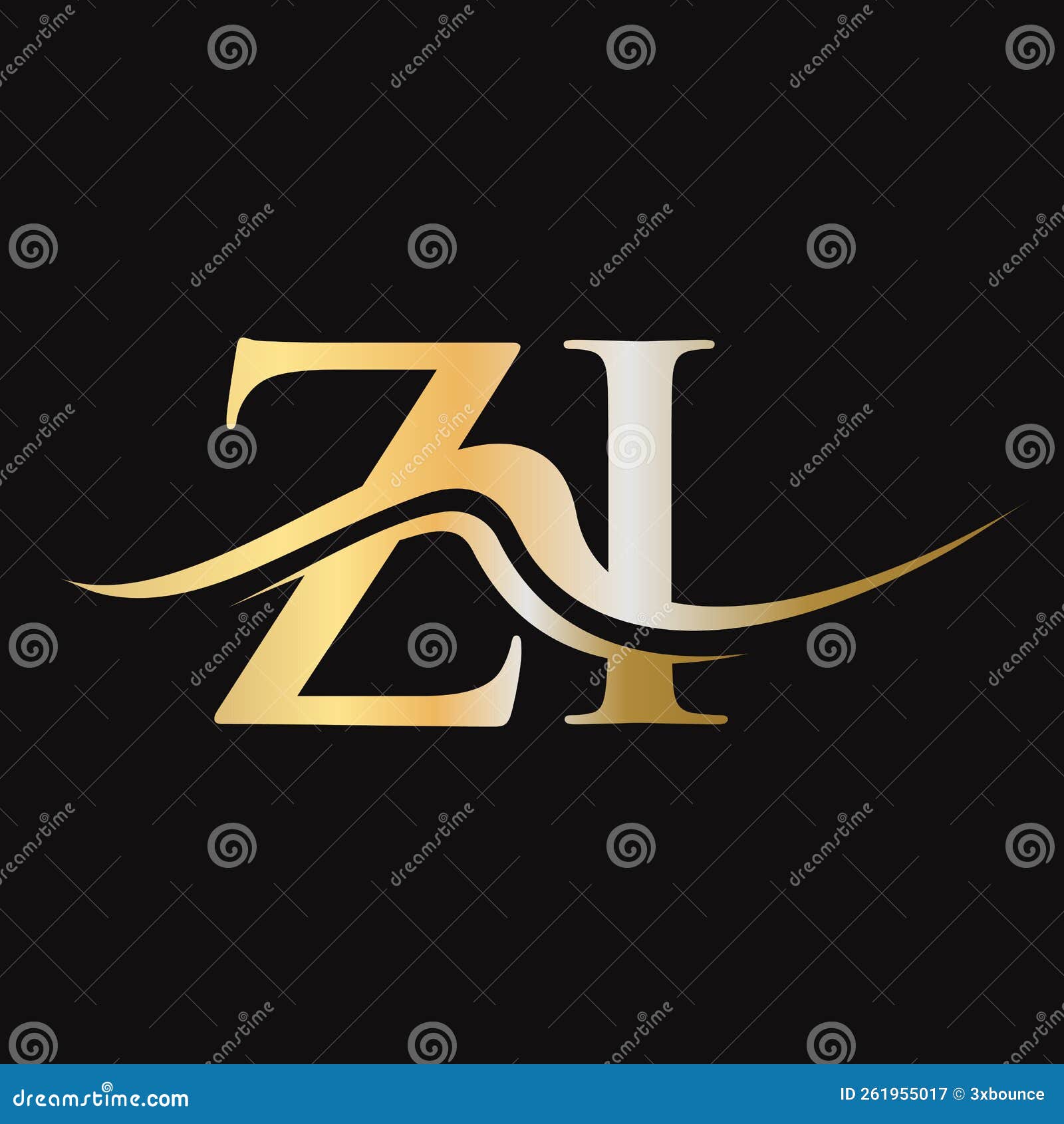 Letter ZI Logo Design. Initial ZI Logotype Template for Business and ...
