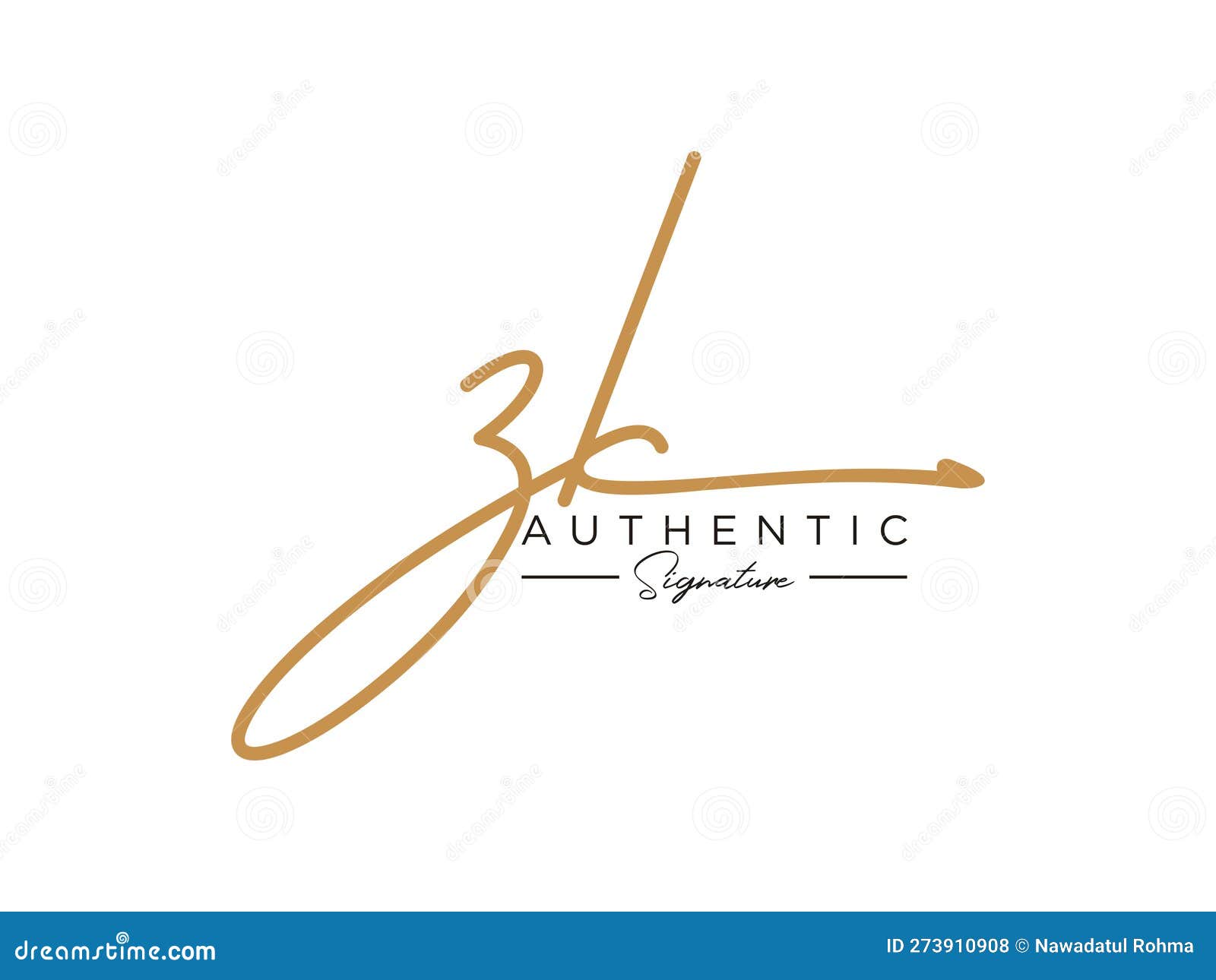 Letter ZK Signature Logo Template Vector Stock Vector - Illustration of ...
