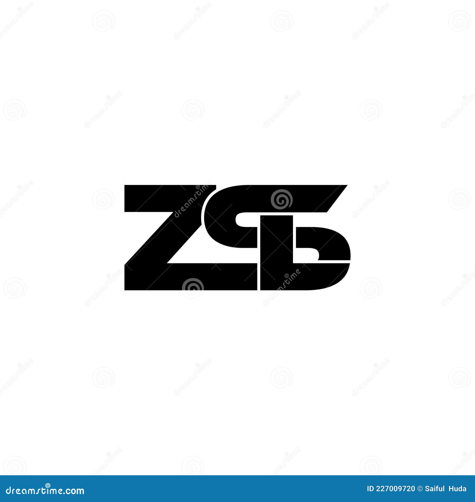 Letter ZSL Simple Monogram Logo Icon Design. Stock Vector ...
