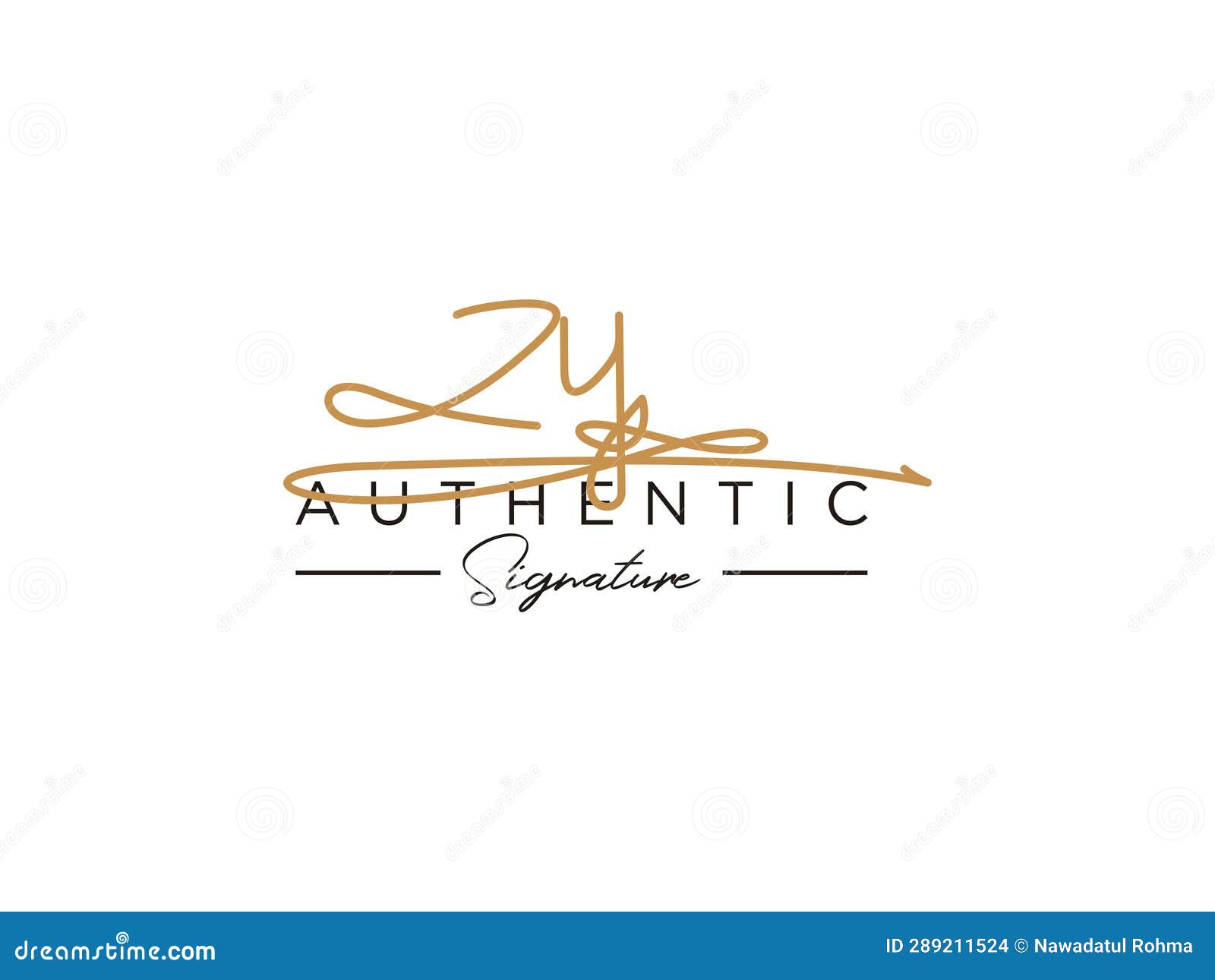 Letter ZY Signature Logo Template Vector Stock Vector - Illustration of ...