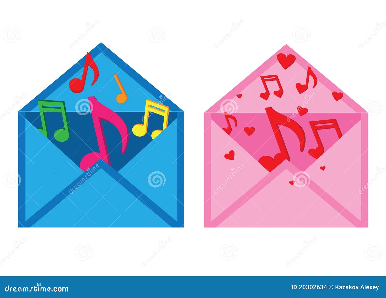 Lettera Con Le Note Musicali Illustrazione Vettoriale - Illustrazione ...