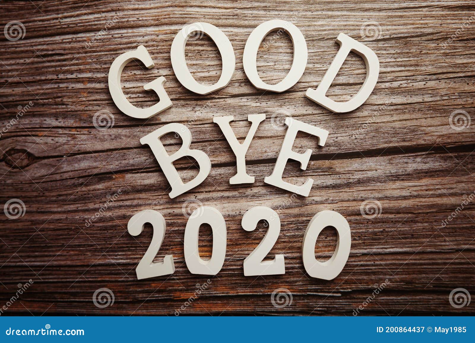 Lettera Di Addio 2020 in Alfabeto Legno Immagine Stock - Immagine di ...