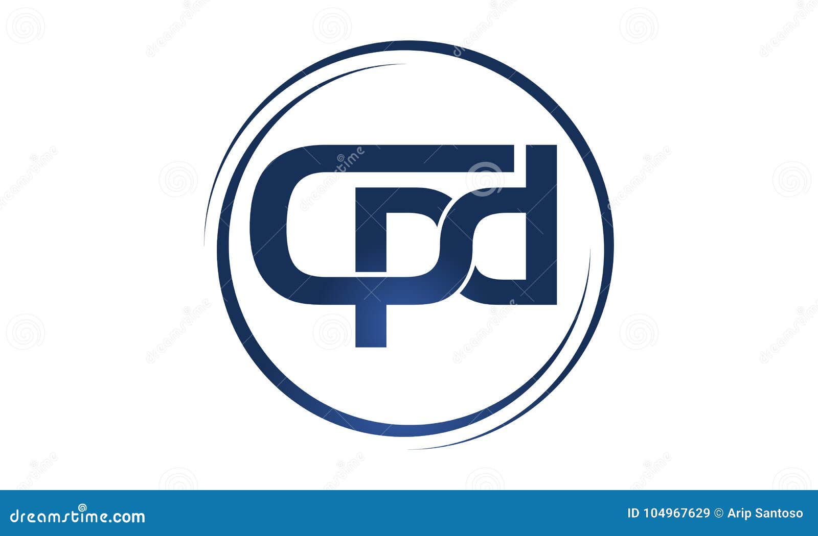 Lettera DPC Logo Design Template Vector Illustrazione Vettoriale ...