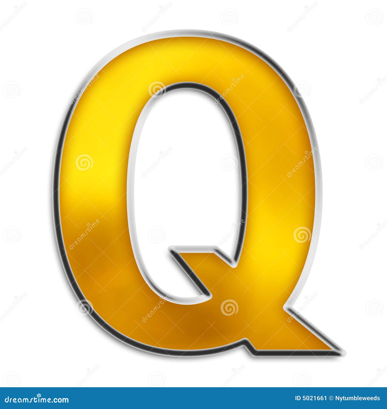 Lettera Isolata Q in Oro Lucido Illustrazione di Stock - Illustrazione ...