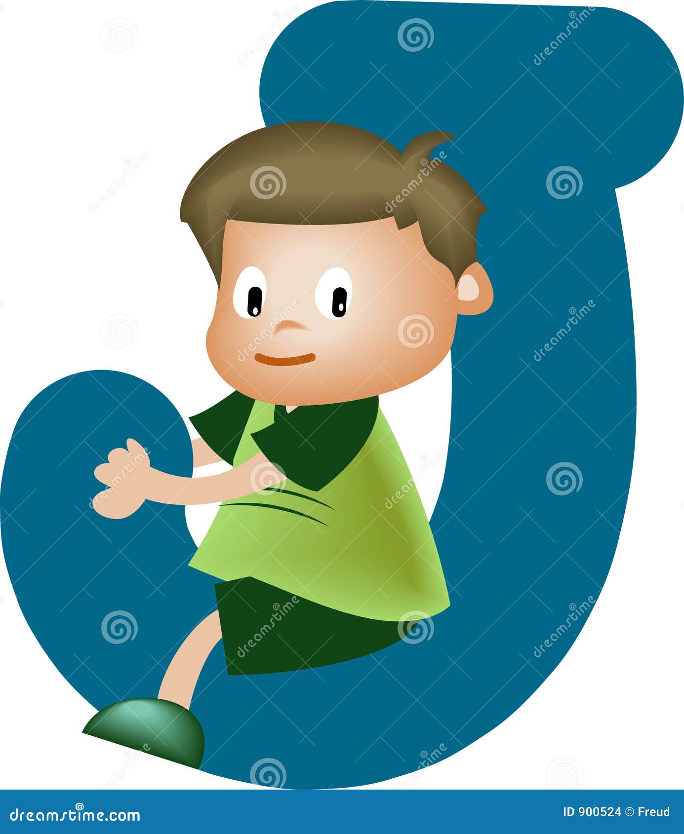 Lettera J (ragazzo) Di Alfabeto Illustrazione di Stock - Illustrazione ...