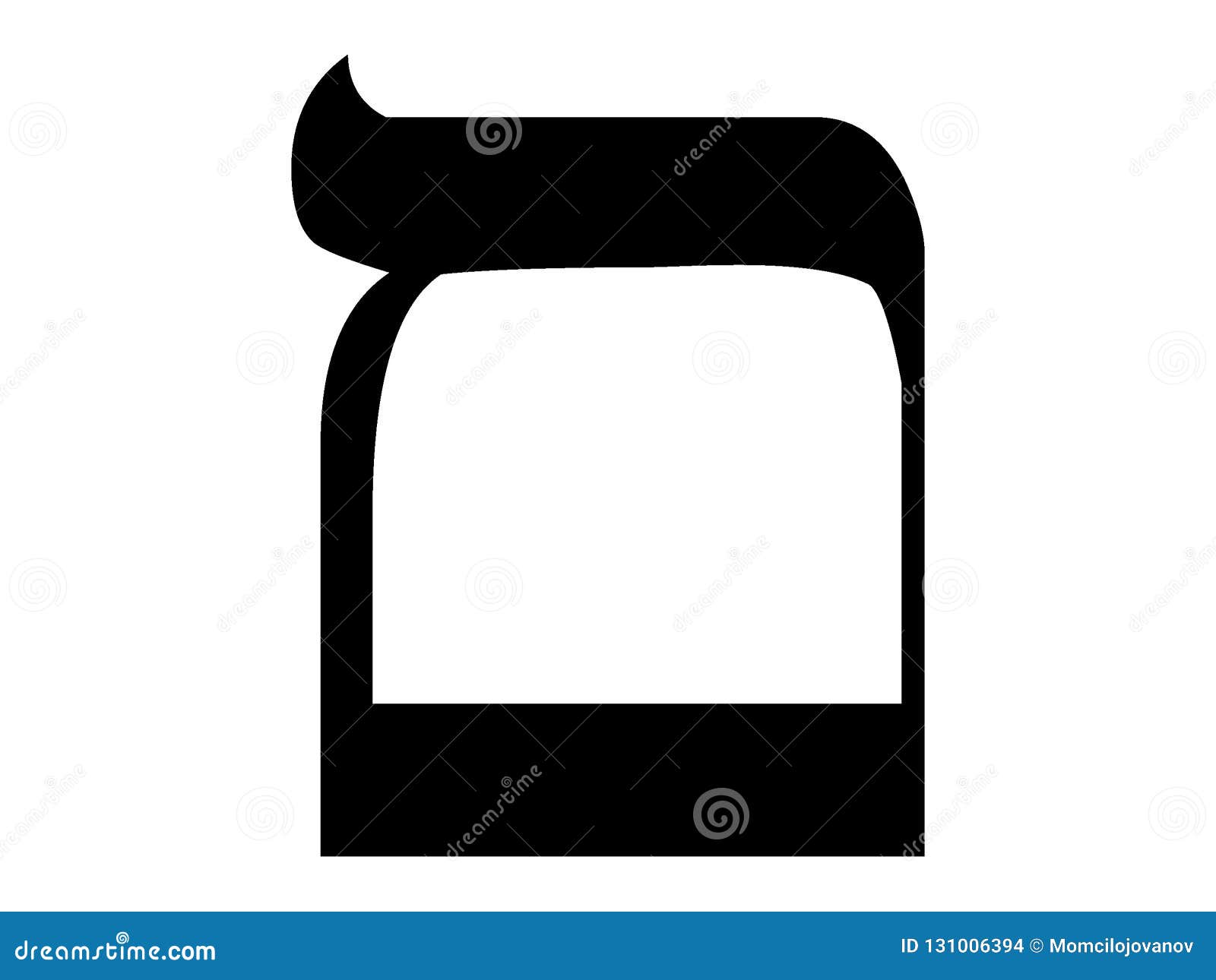 Lettera Mem Di Alfabeto Ebraico Illustrazione Vettoriale ...