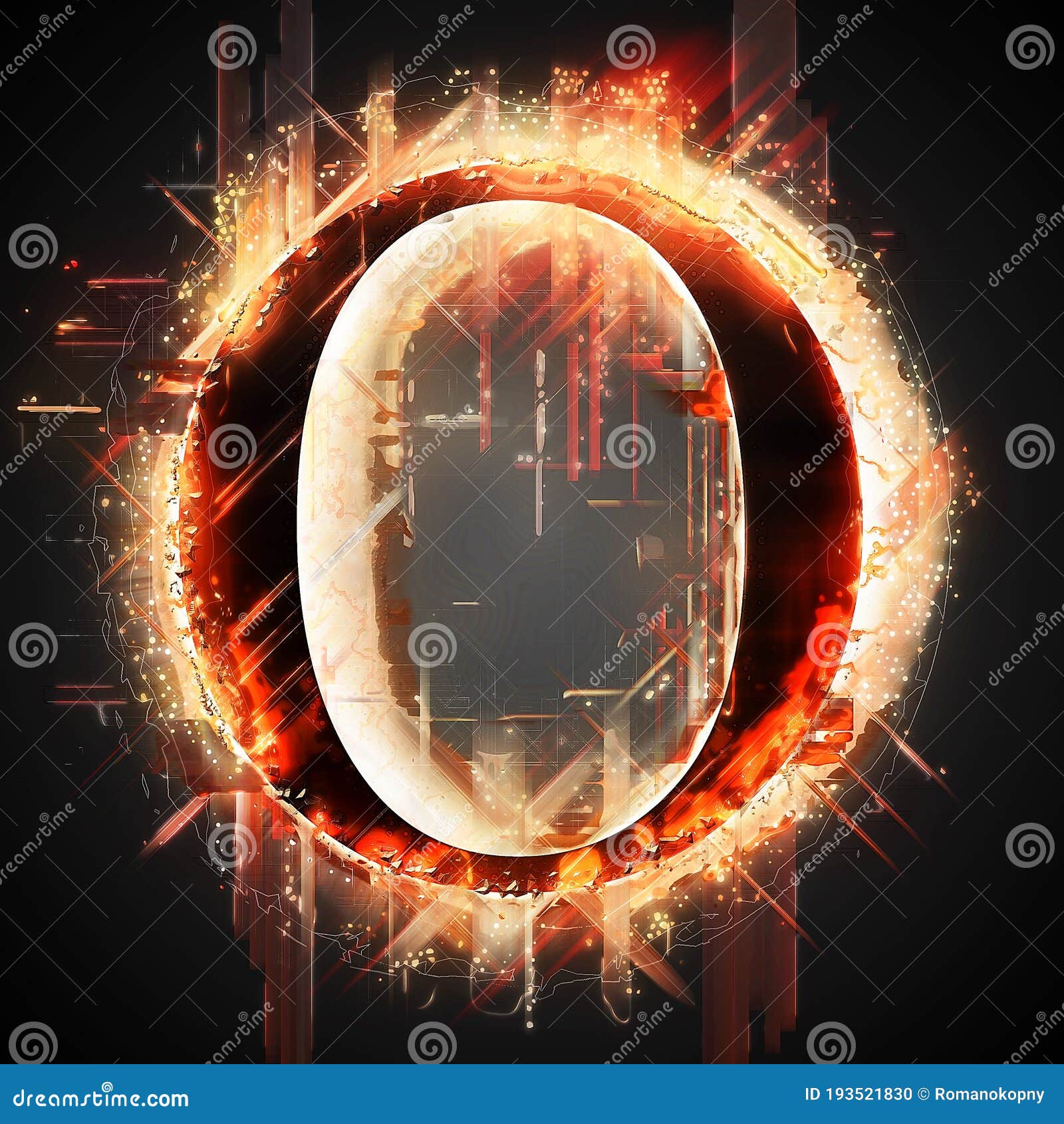 Lettera o illustrazione di stock. Illustrazione di plasma - 193521830