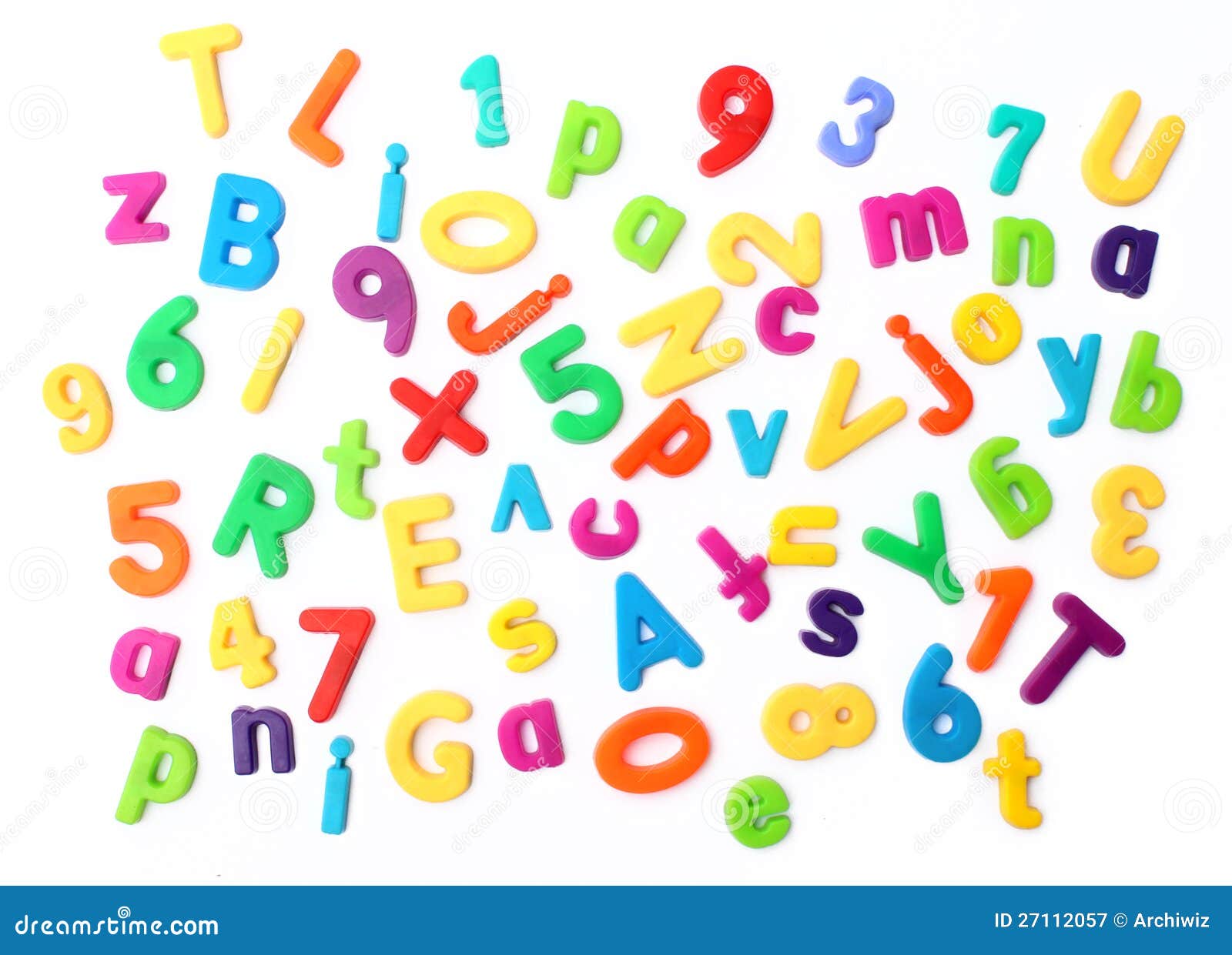 Lettere Colorate Fotografia Stock Libera da Diritti - Immagine: 27112057