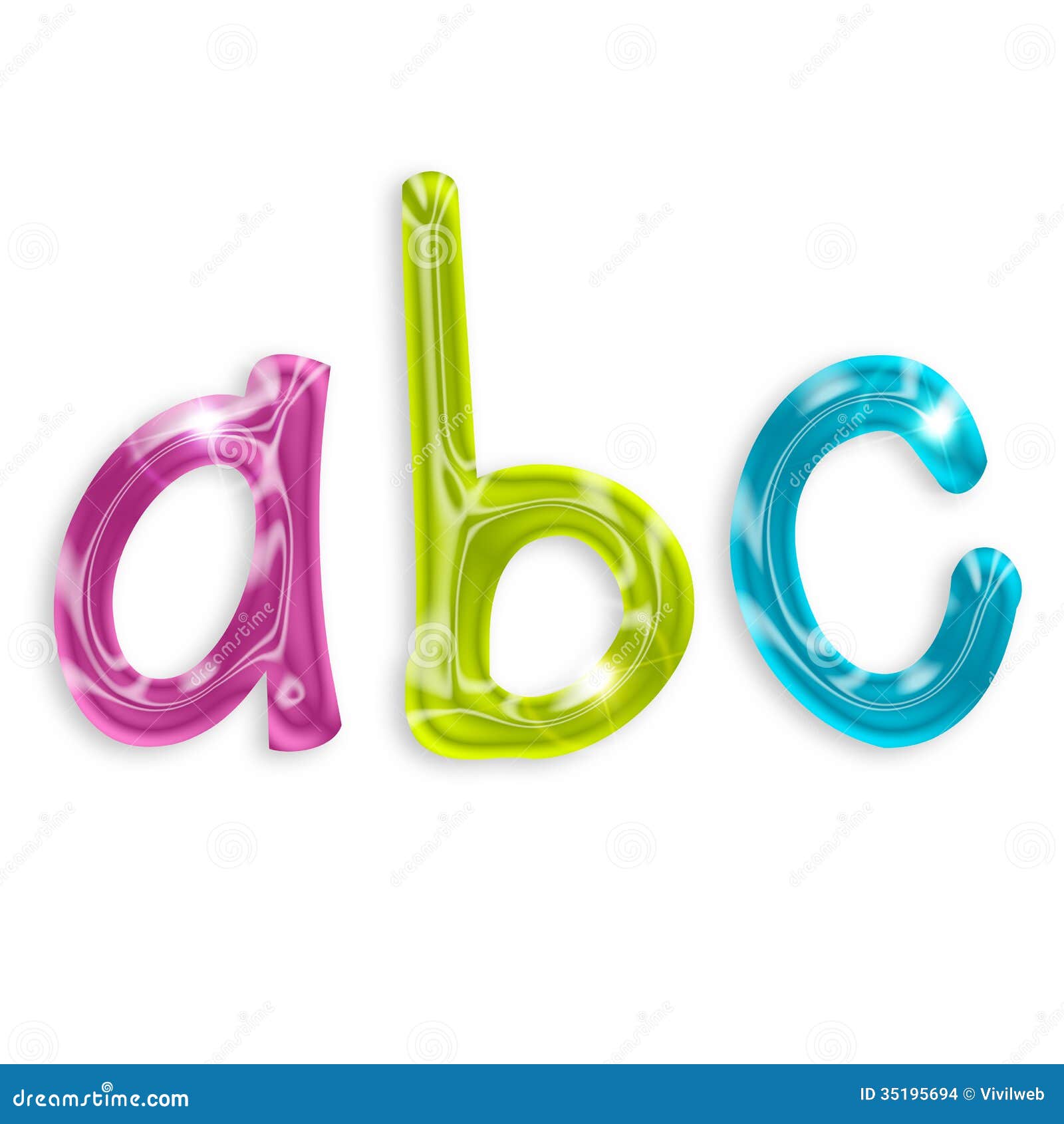 Lettere colorate alfabeto illustrazione di stock. Illustrazione di ...