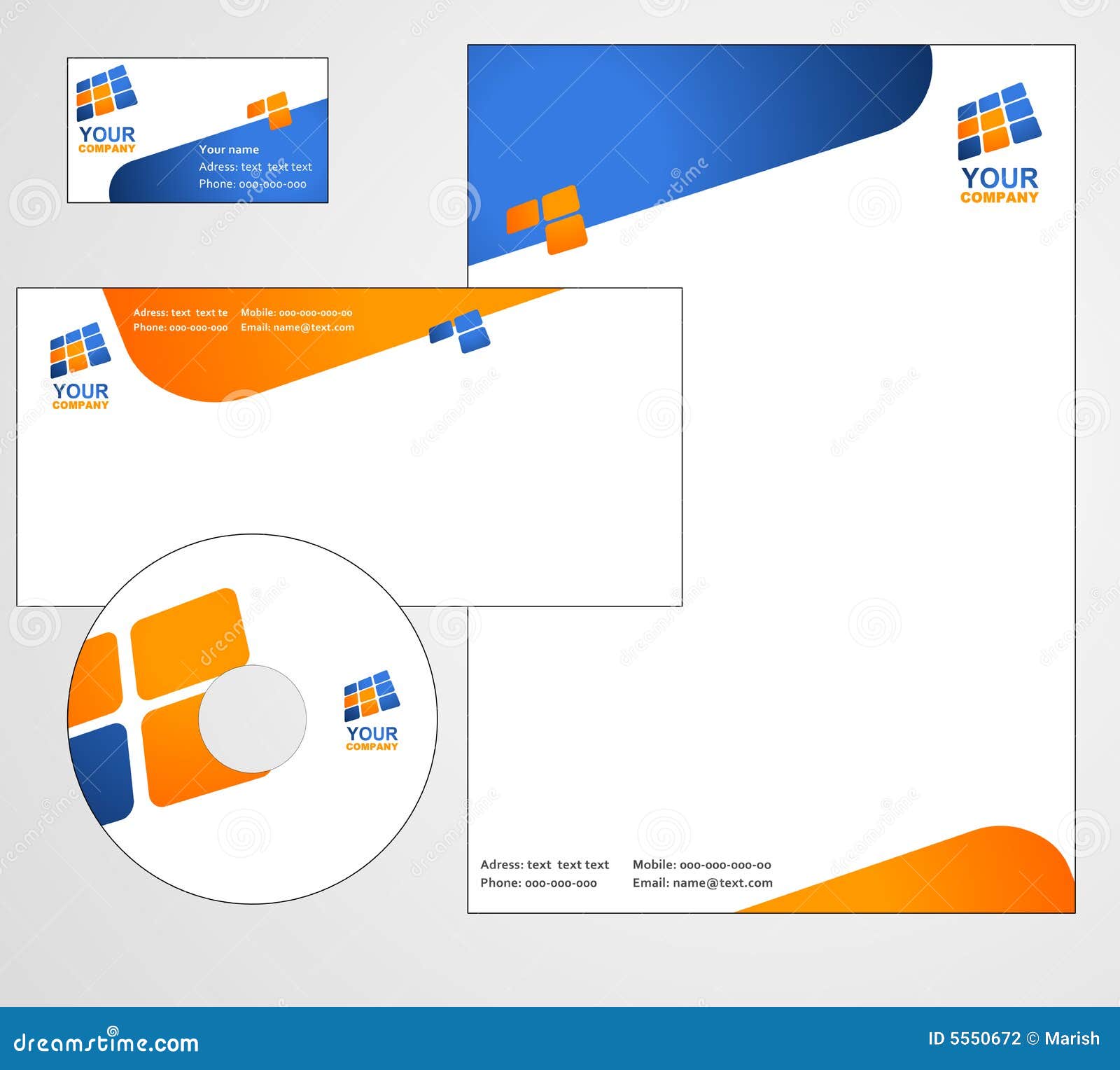 Letterhead Template Design - Stock Illustration - Illustration of ...