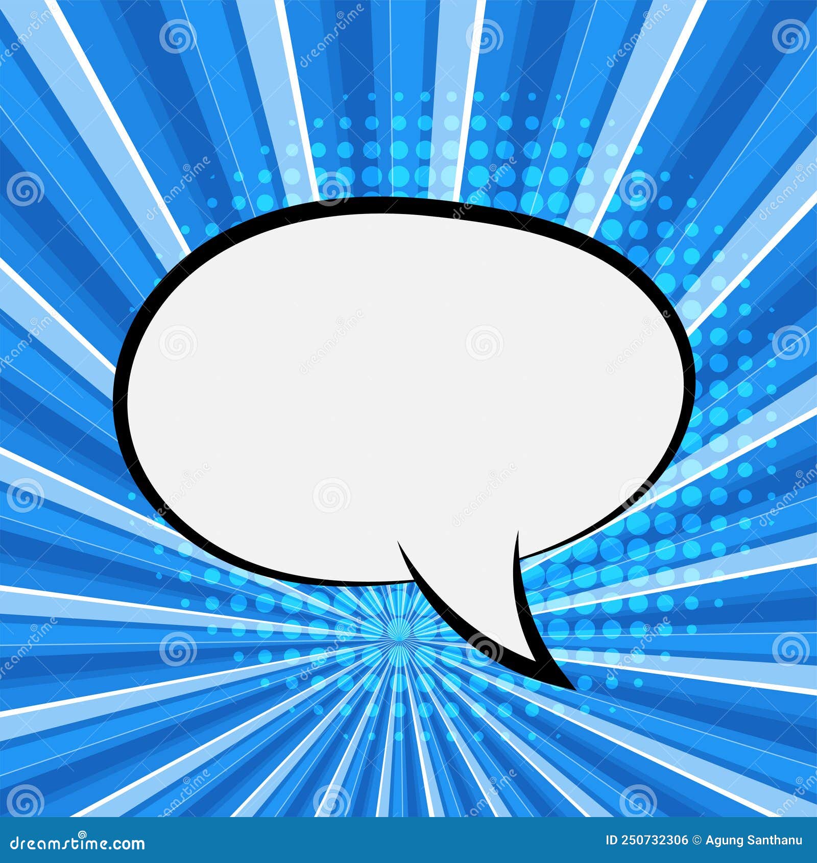 Comic Text Speech Bubble Pop Art Style. Cloud Talk Speech Bubble ...