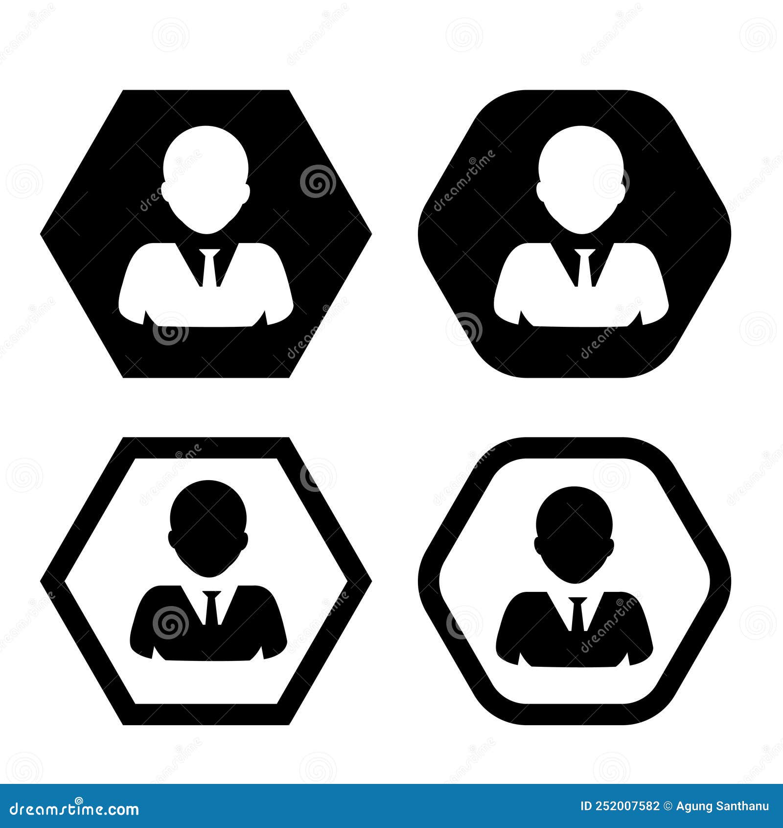 Business People Icon. Office Employee or Worker Symbol. Managerial ...