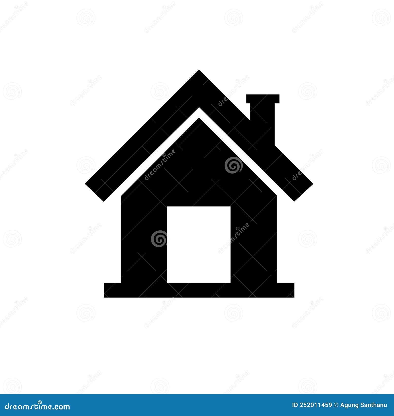 House or Residence Vector Icon and Home Symbol Icon Vector Illustration ...