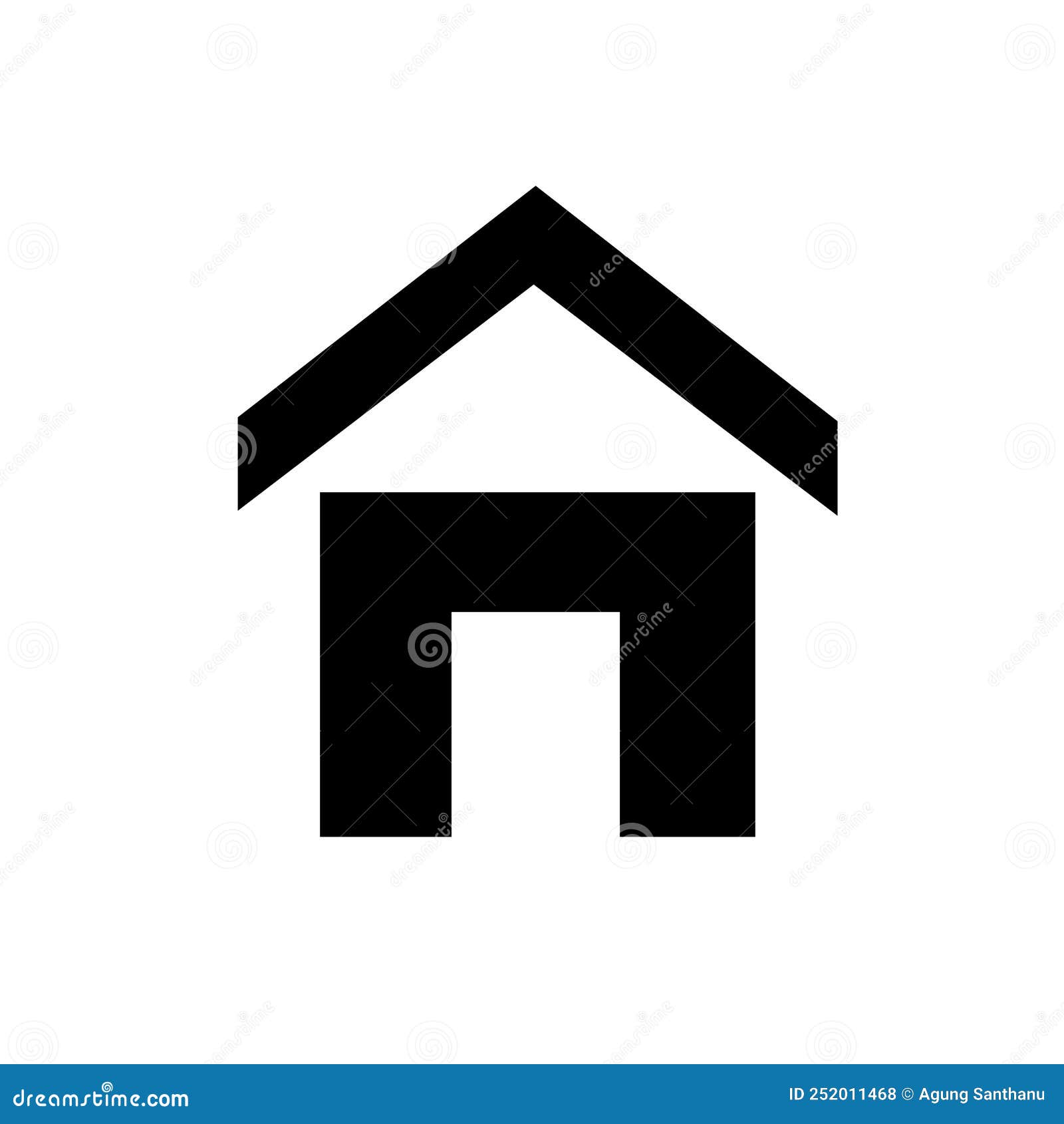 House or Residence Vector Icon and Home Symbol Icon Vector Illustration ...