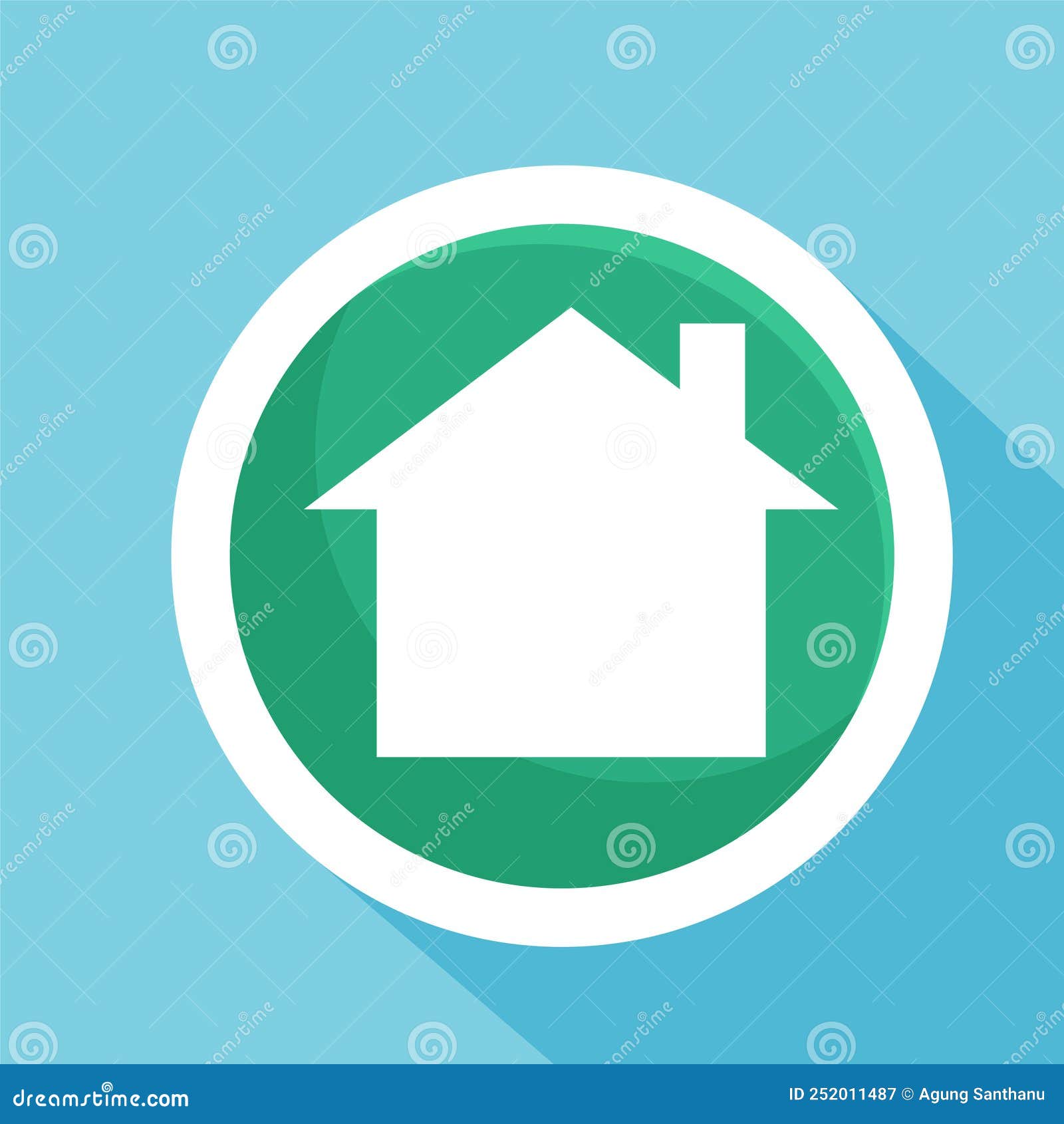 House or Residence Vector Icon and Home Symbol Icon Vector Illustration ...