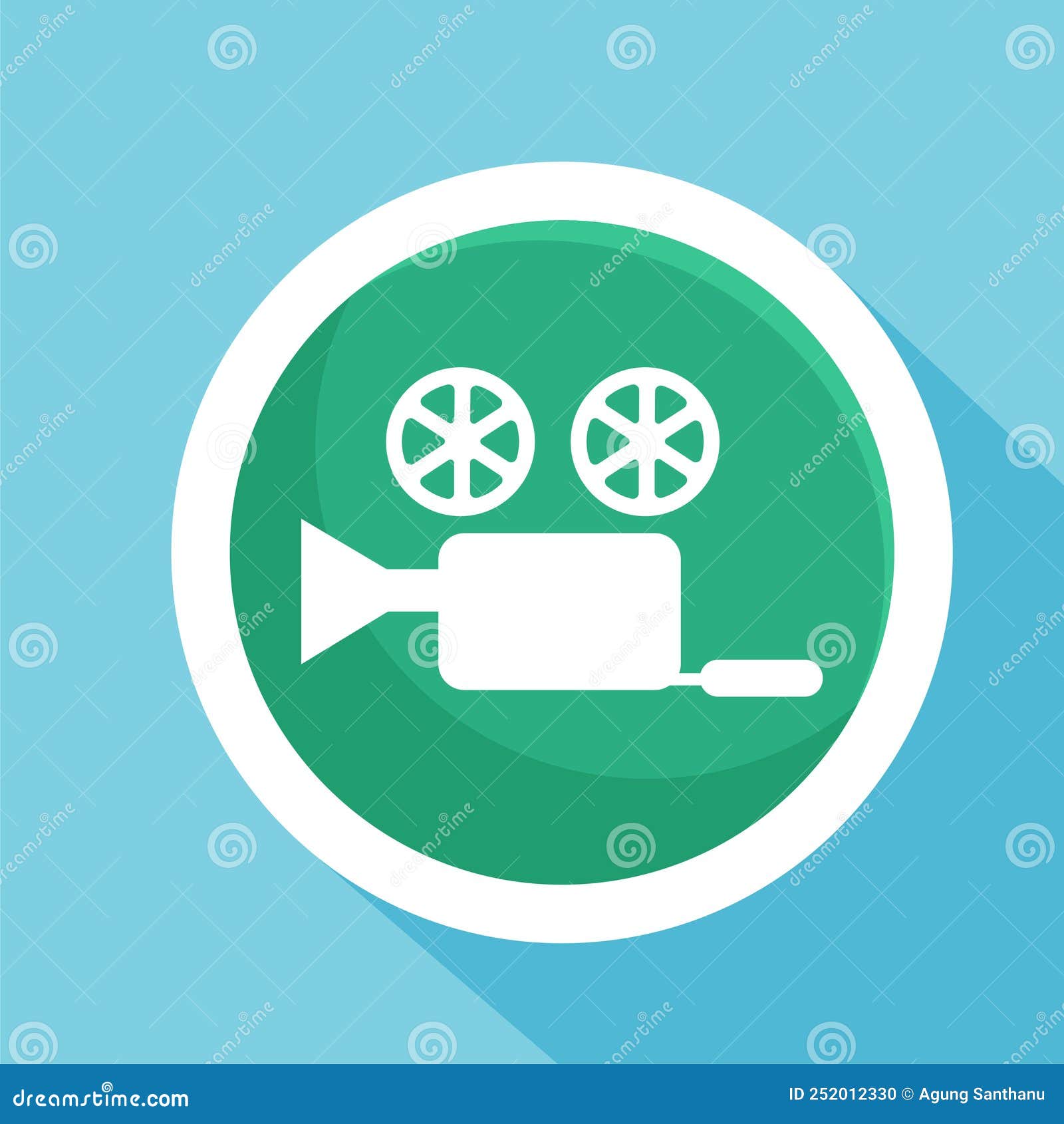 Camera Recorder Logo Flat Icon Vector Illustration Symbol Isolated ...