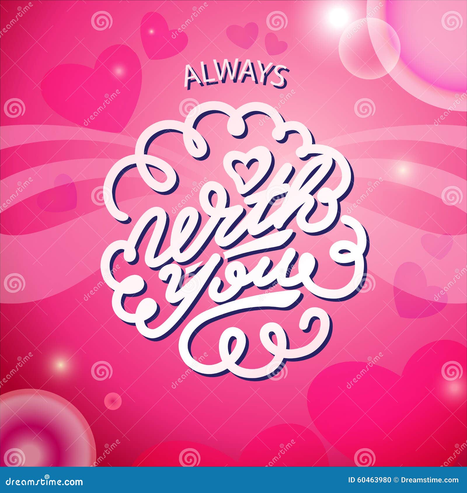 Lettering - always Be with You Stock Vector - Illustration of letter ...