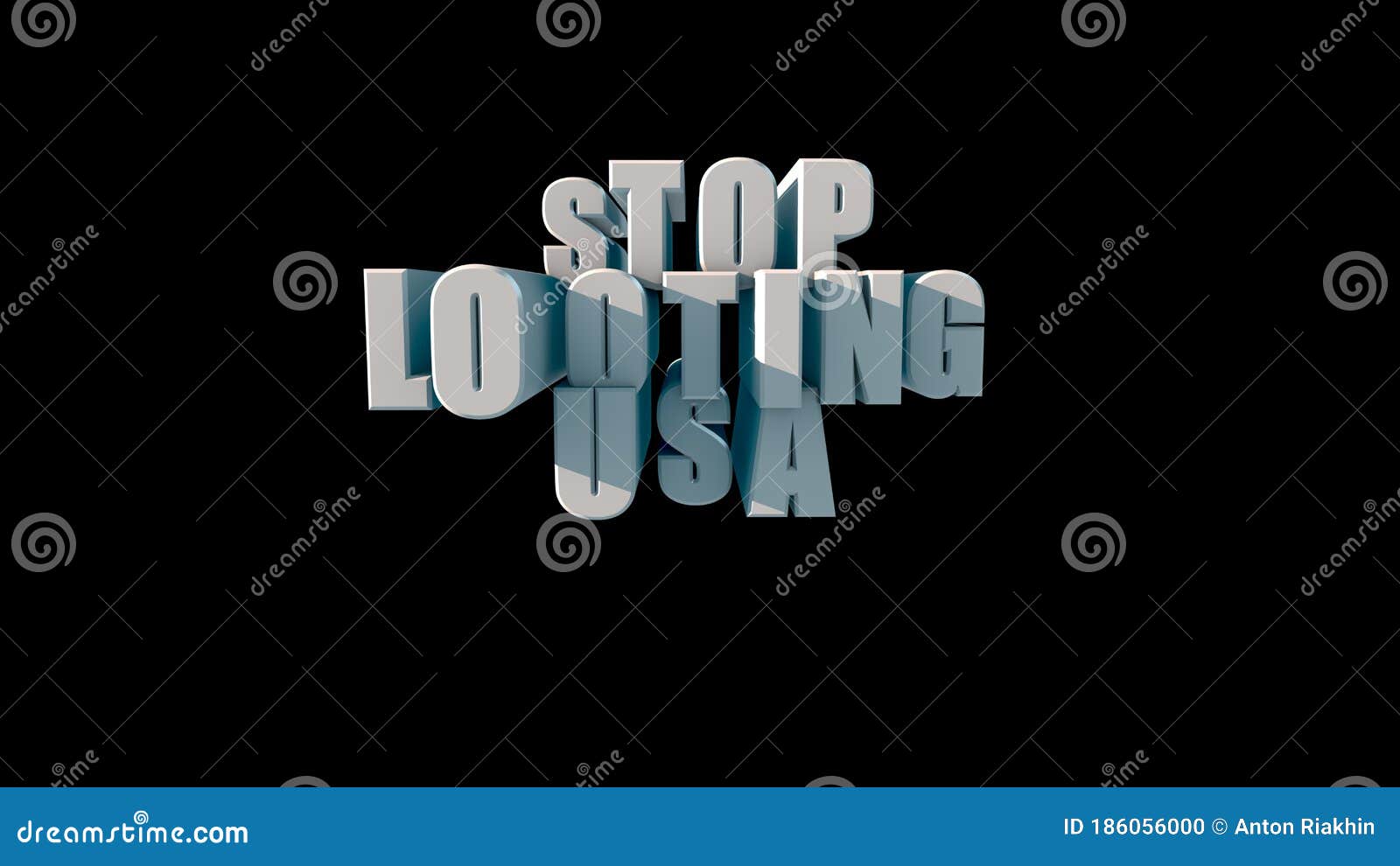 Stop Looting Sign On America Map Background. Places Of Protests. Vector ...