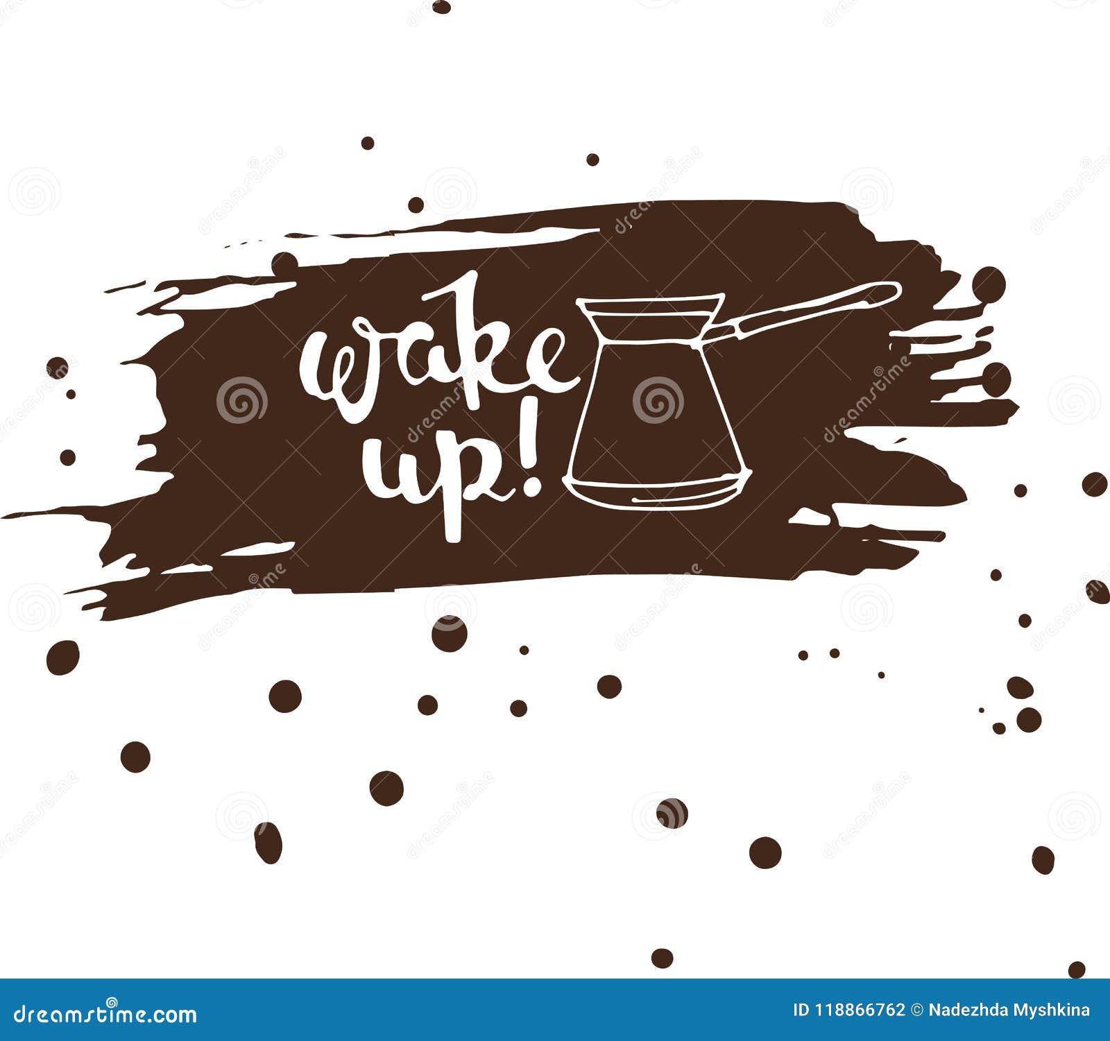 Lettering Coffee Abstract Background Stock Vector - Illustration of ...