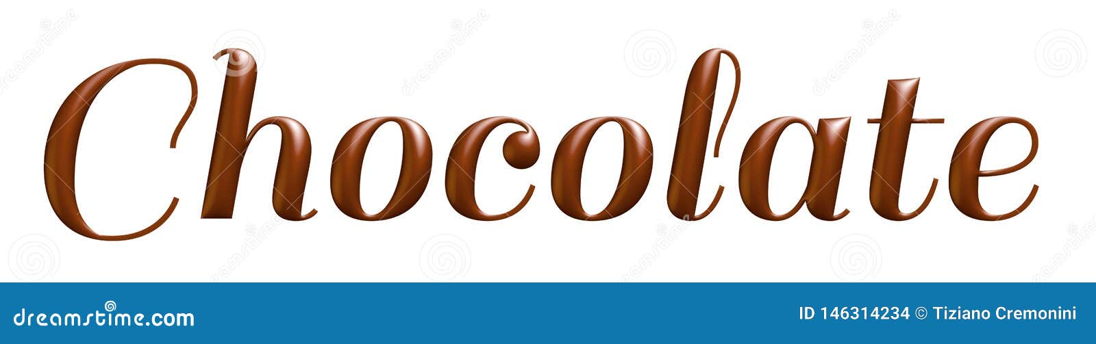 3d Lettering, Chocolate, 3d Text for Logo Design, Poster and Packaging ...