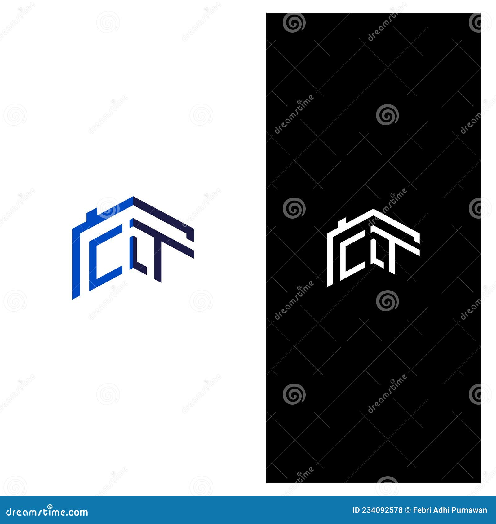 Lettering CLT Typography, Home Logo Icon 3d Stock Vector - Illustration ...