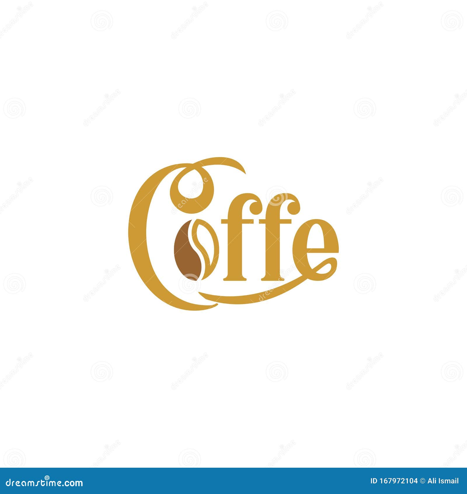 Lettering Coffee Logo Template Stock Vector - Illustration of lettering ...