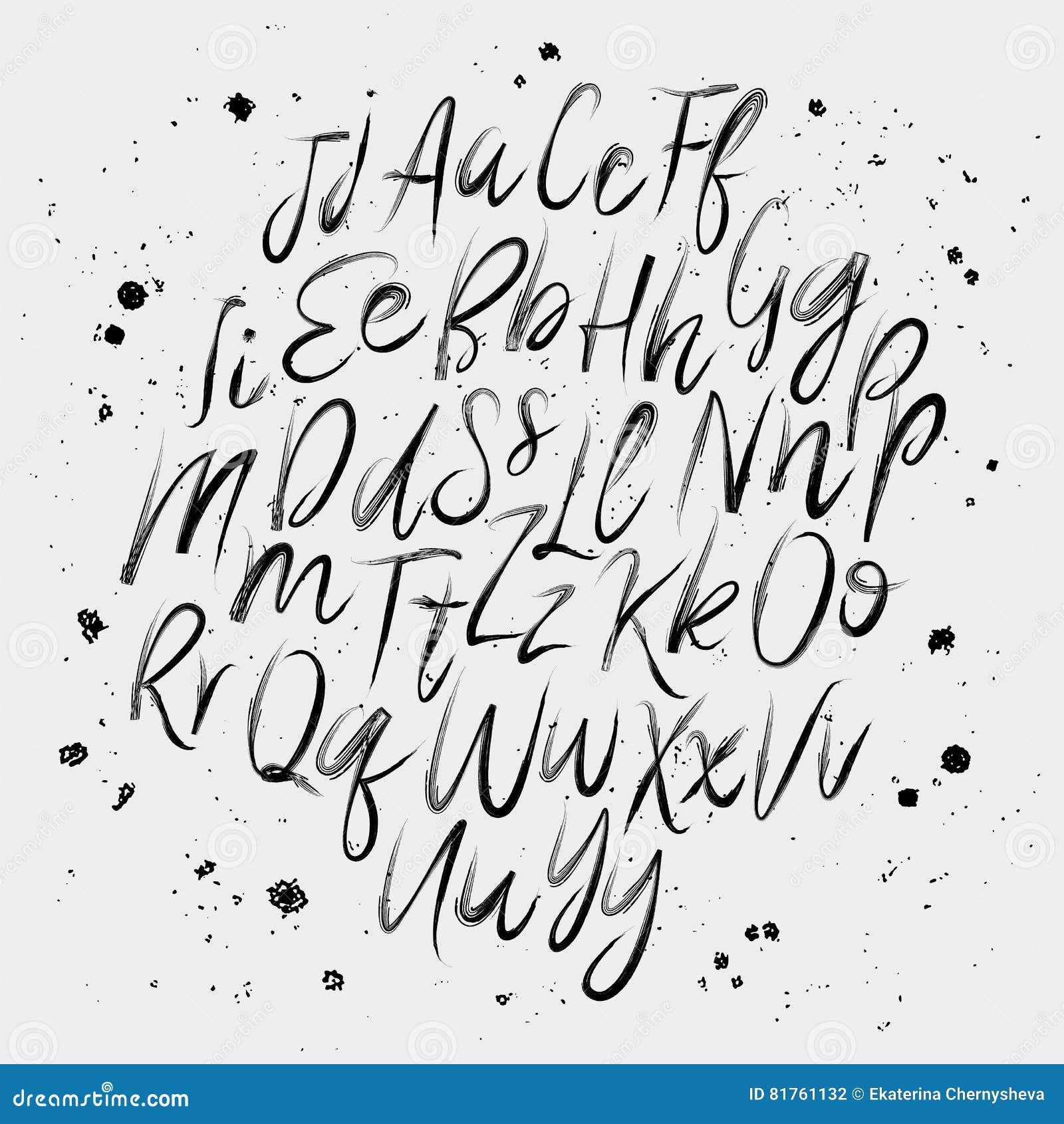 Lettering and Custom Typography for Designs Stock Vector - Illustration ...