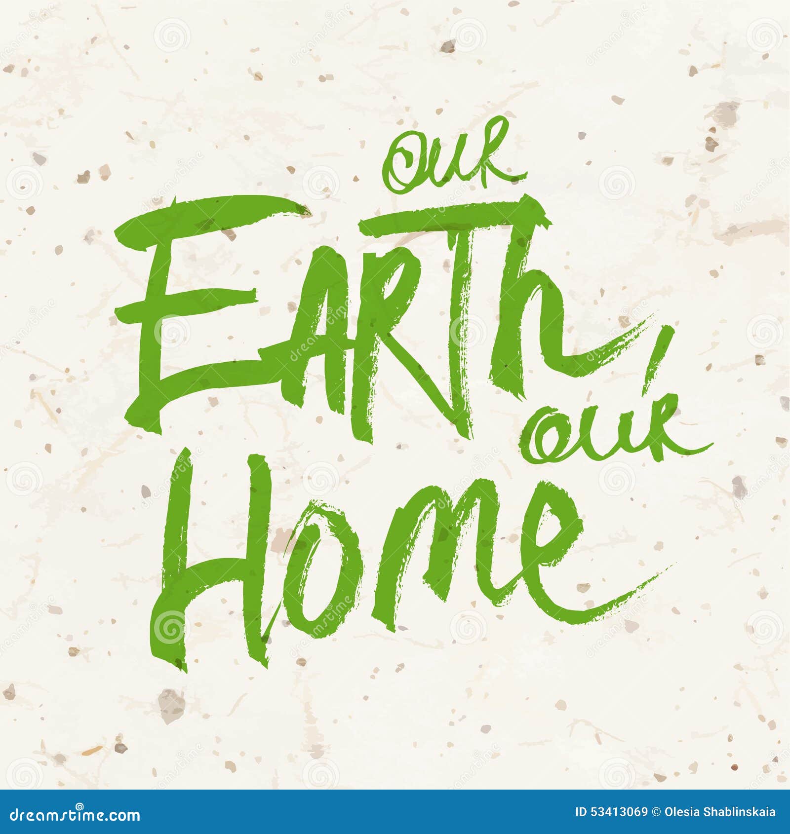 Lettering Earth Day stock vector. Illustration of decorative - 53413069