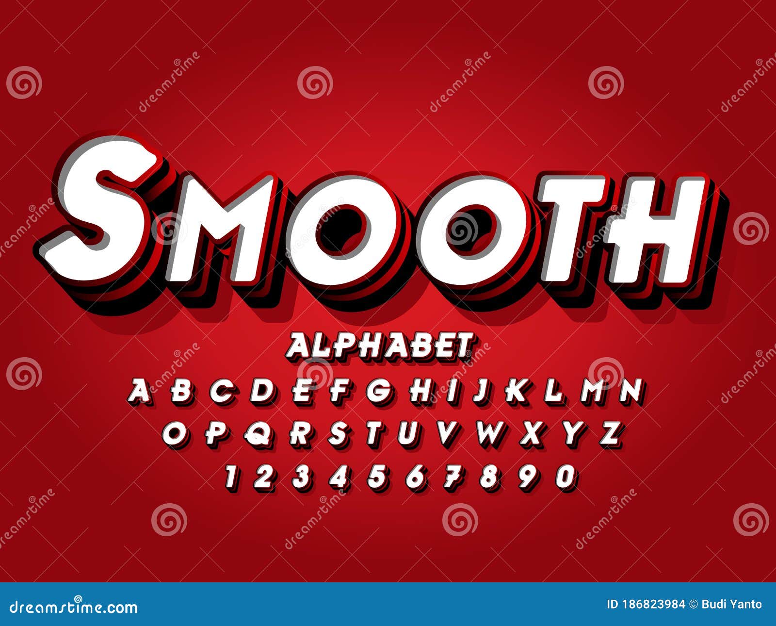 Lettering Font 3d View. with Highlight & Shadow Effect Stock Vector ... Lettering Font 3d View. with Highlight & Shadow Effect Stock Vector ...