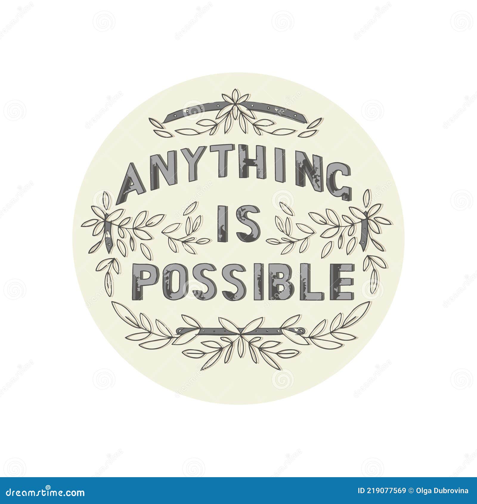 Anything Is Possible Motivational Poster In Abstract Frame With Quotes ...