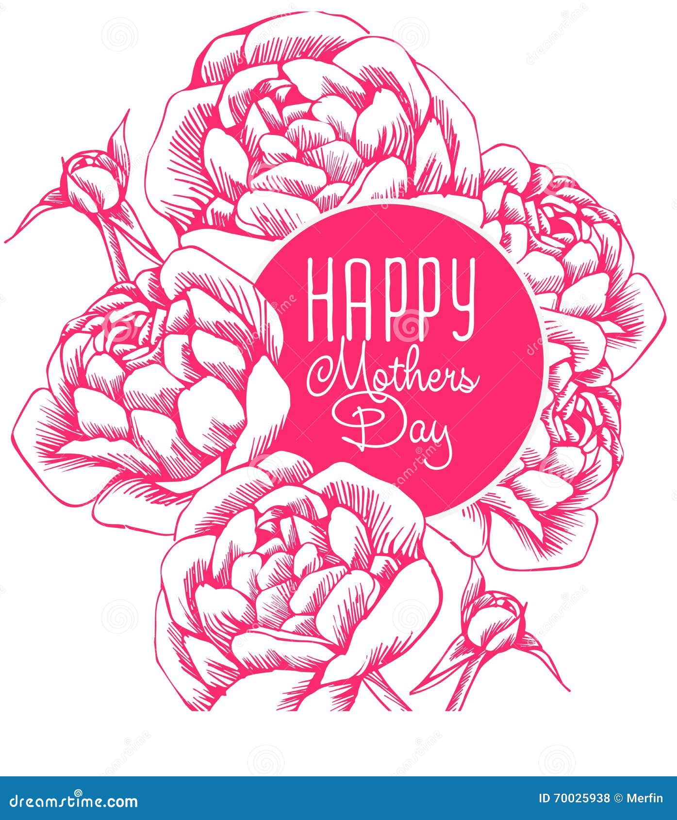 Lettering Happy Mothers Day Stock Vector Illustration Of Card Label