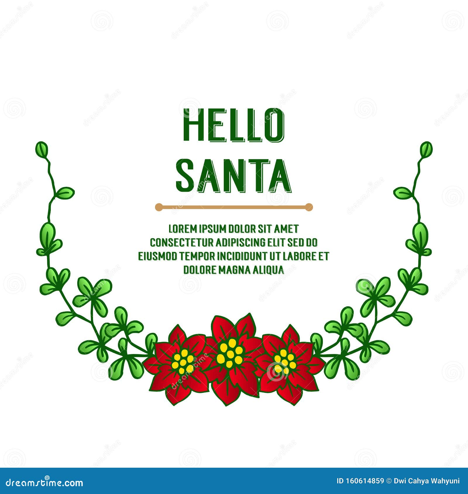 Hello Santa Dancing Cute Cartoon Vector Illustration Doodle Style ...