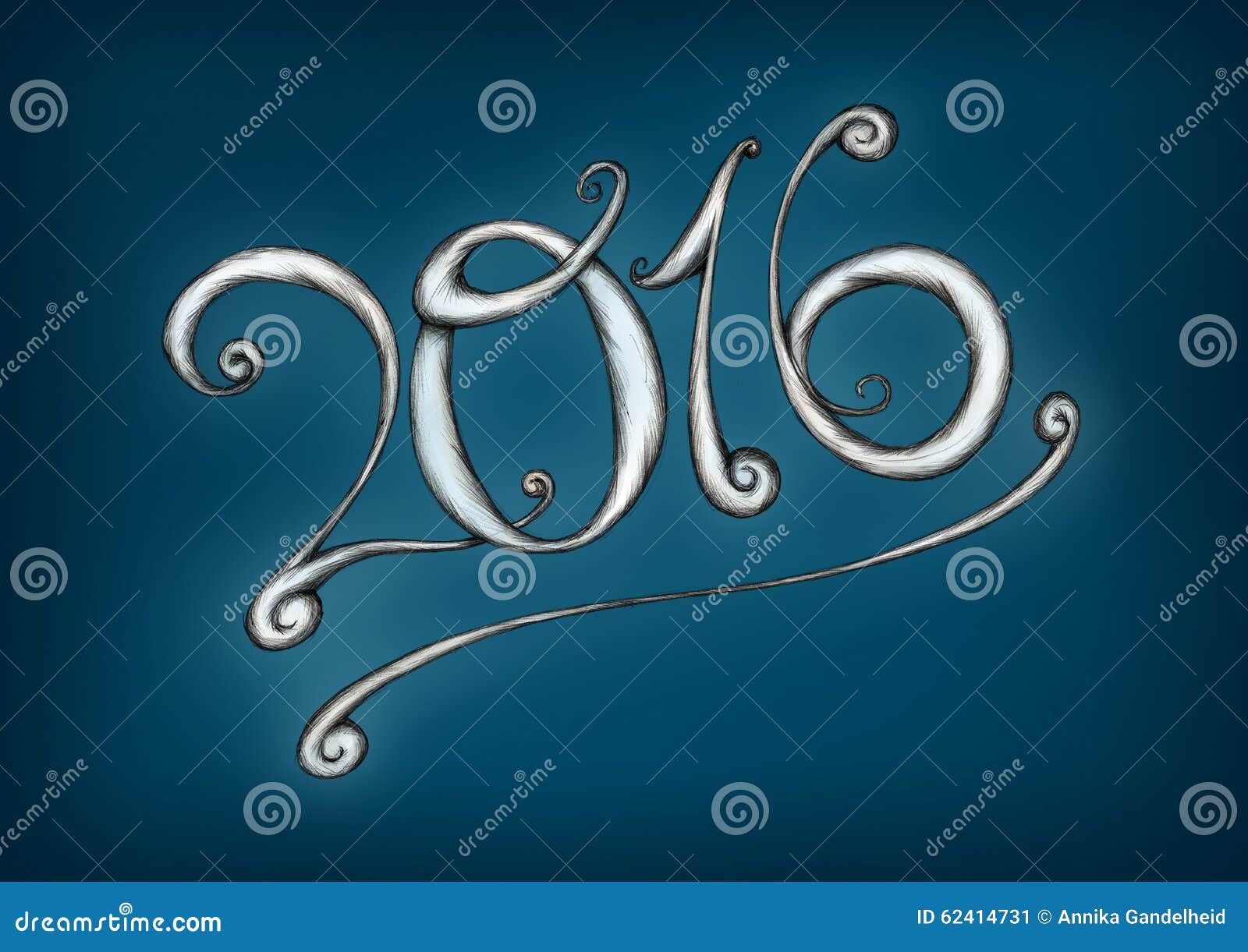 Lettering 2016 stock illustration. Illustration of numbers - 62414731