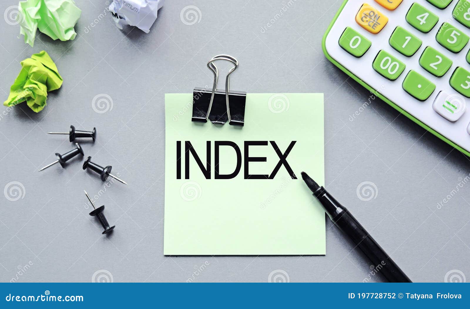 Lettering Index on a Sheet of Notes. Lettering Content Has Implications ...