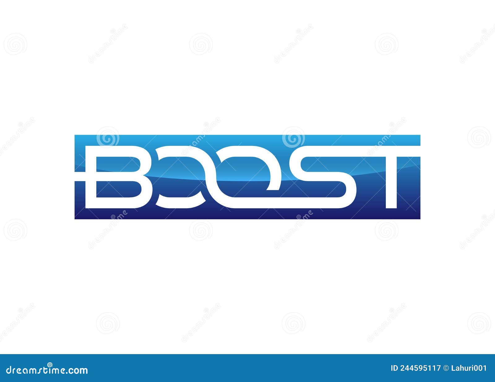 Lettering Logo Boost Unique Vector Stock Vector - Illustration of ...