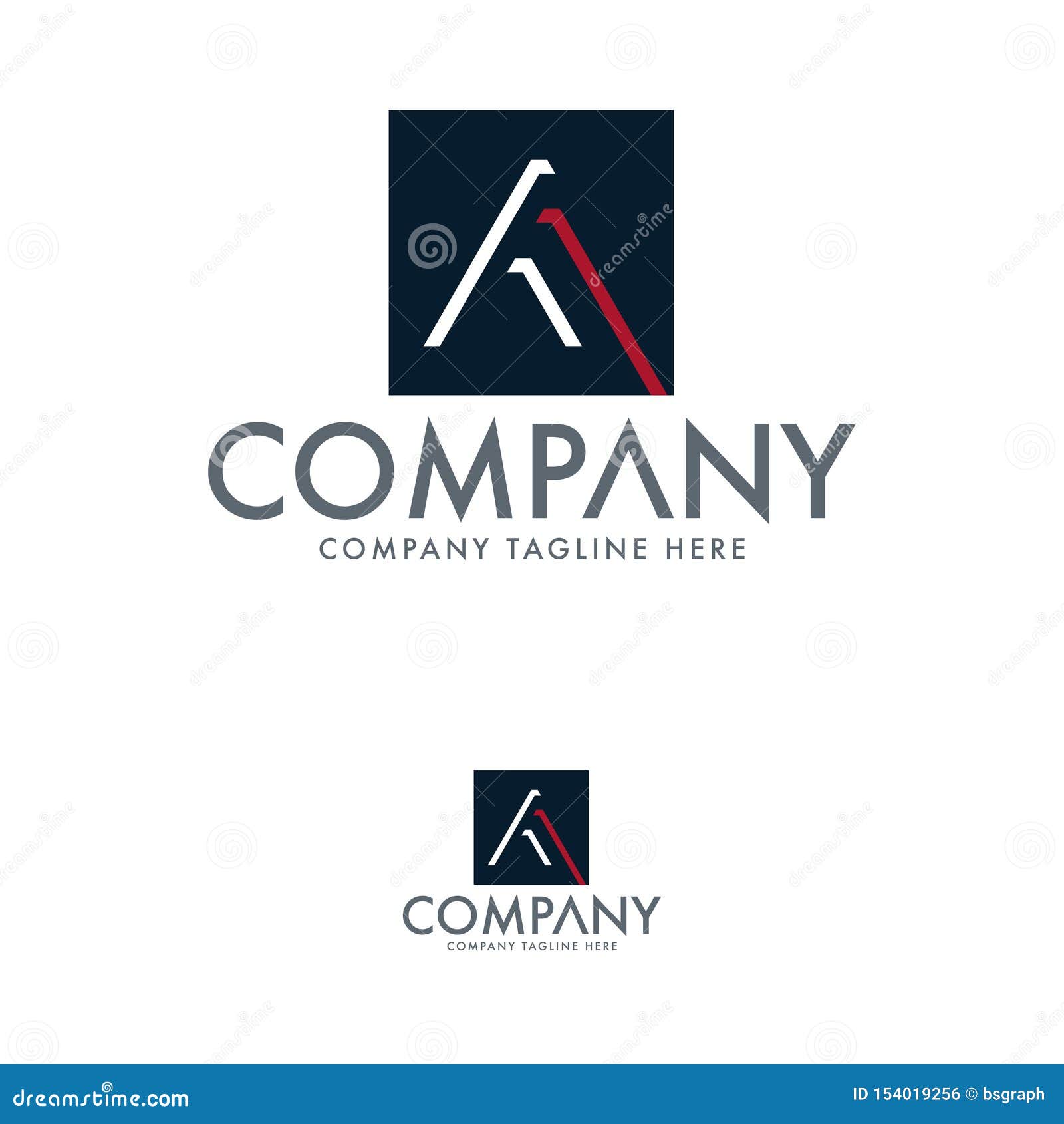 Lettering a Logo Design Template Stock Vector - Illustration of ...