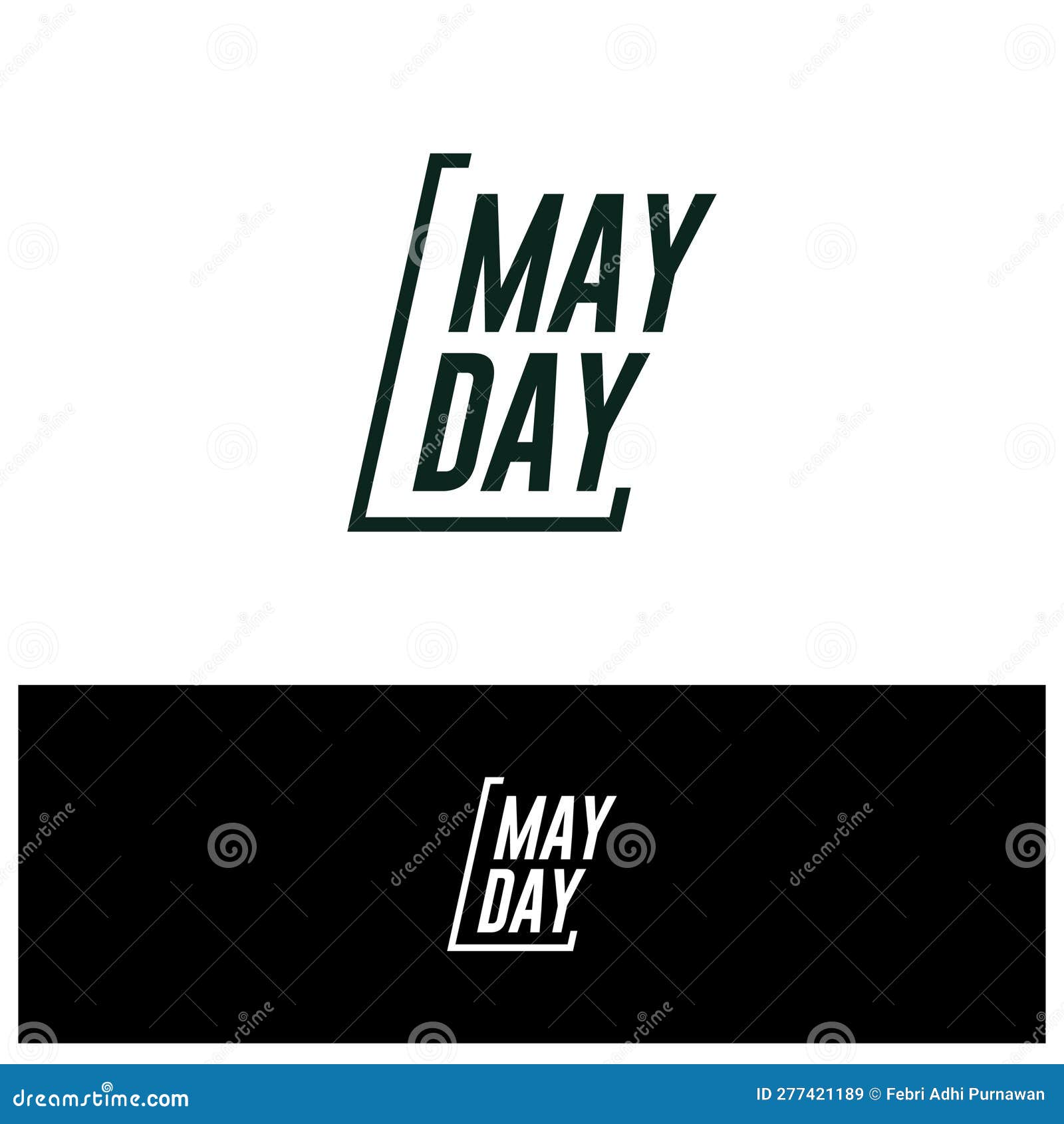 Lettering May Day, Iconic, Modern, Flat, Icon Stock Vector ...