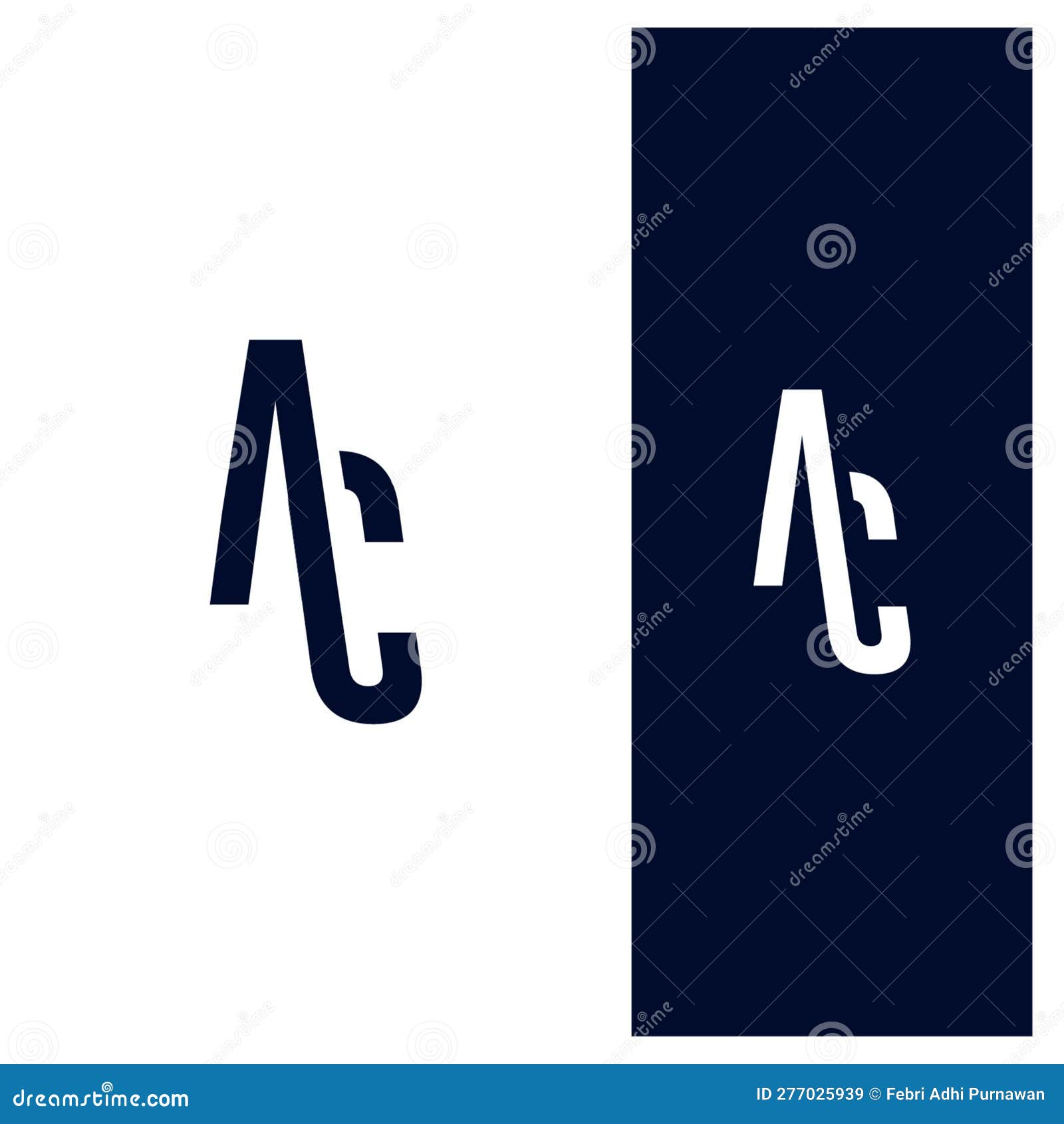 Lettering Modern AC Icon, Typography Font Stock Vector - Illustration ...