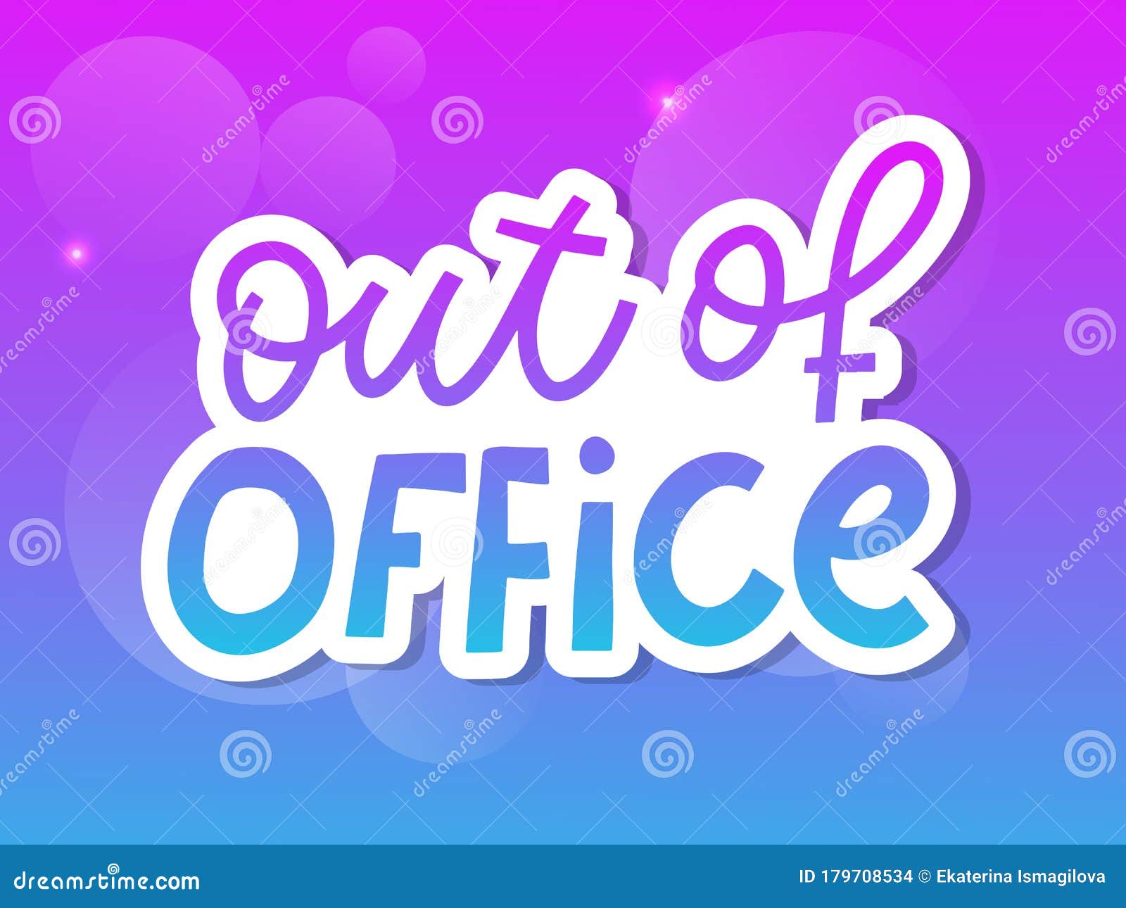 Lettering Outside the Office , Black Letters, White Outlines Inside the ...