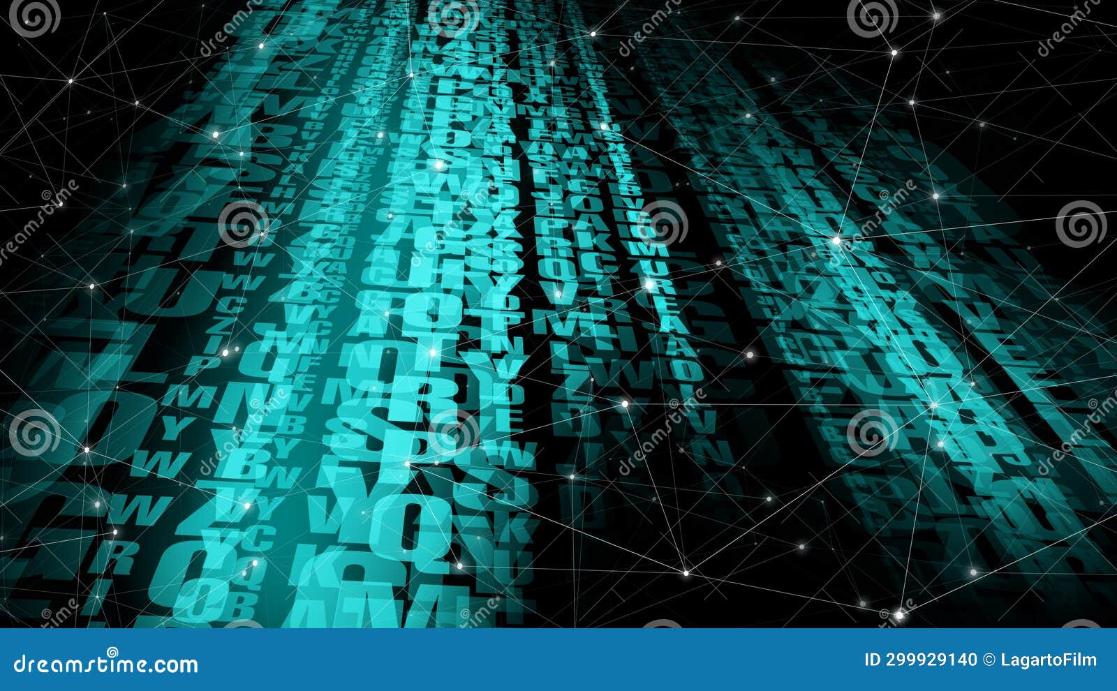 Message Chaotic Blend of Random Letters and Typography Creates ...