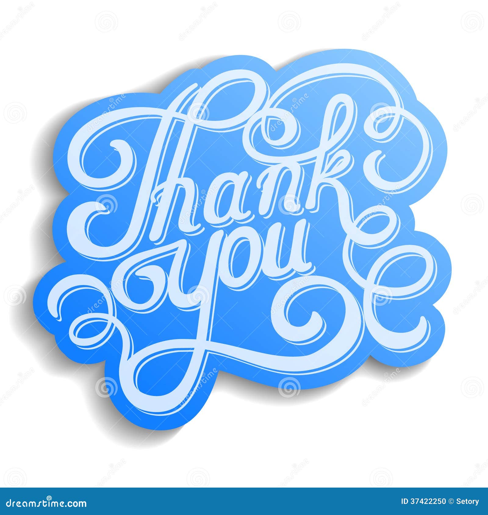 Lettering thank you stock vector. Illustration of background - 37422250