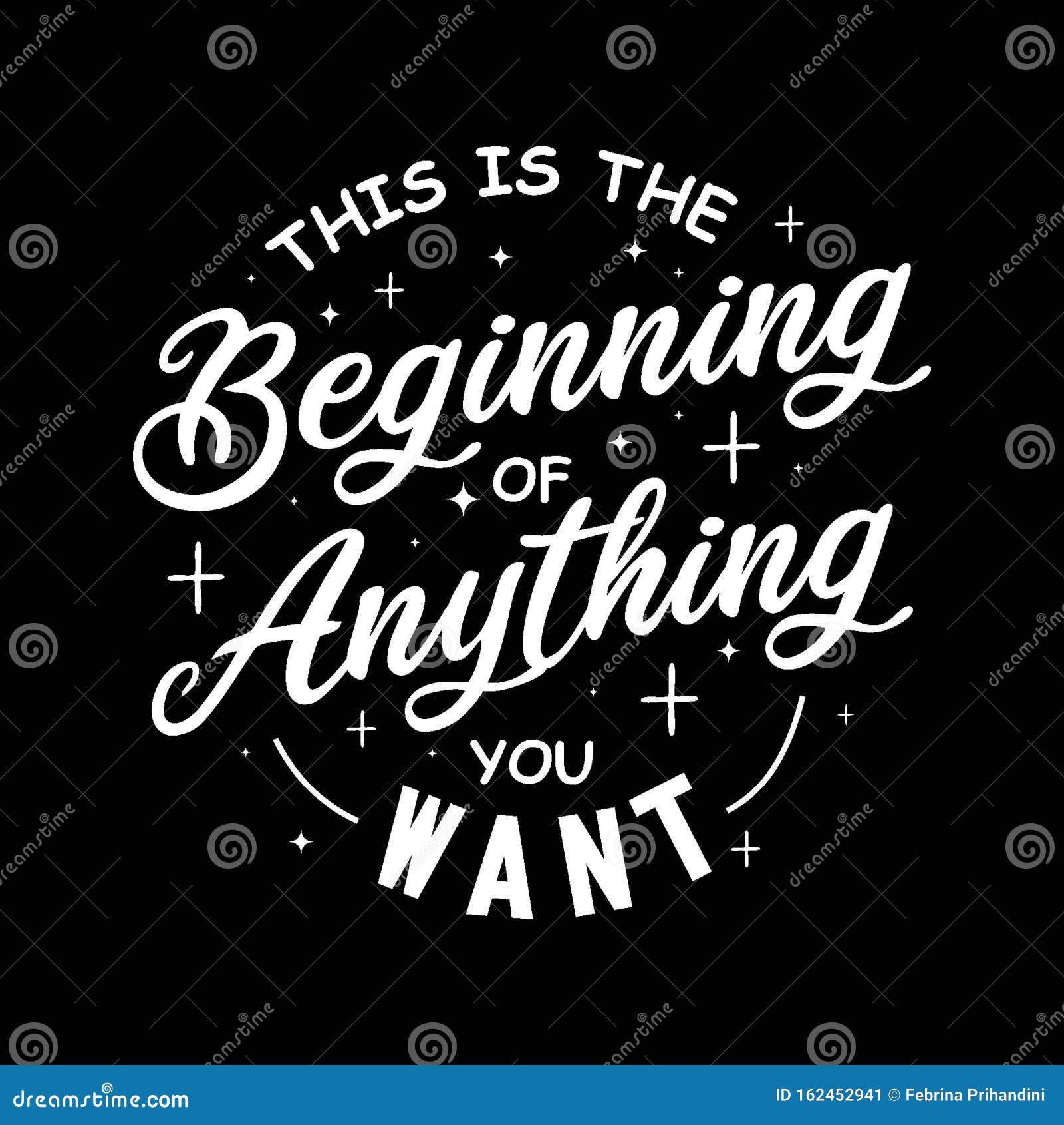 Lettering Typography Poster Motivational Quotes Stock Vector ...