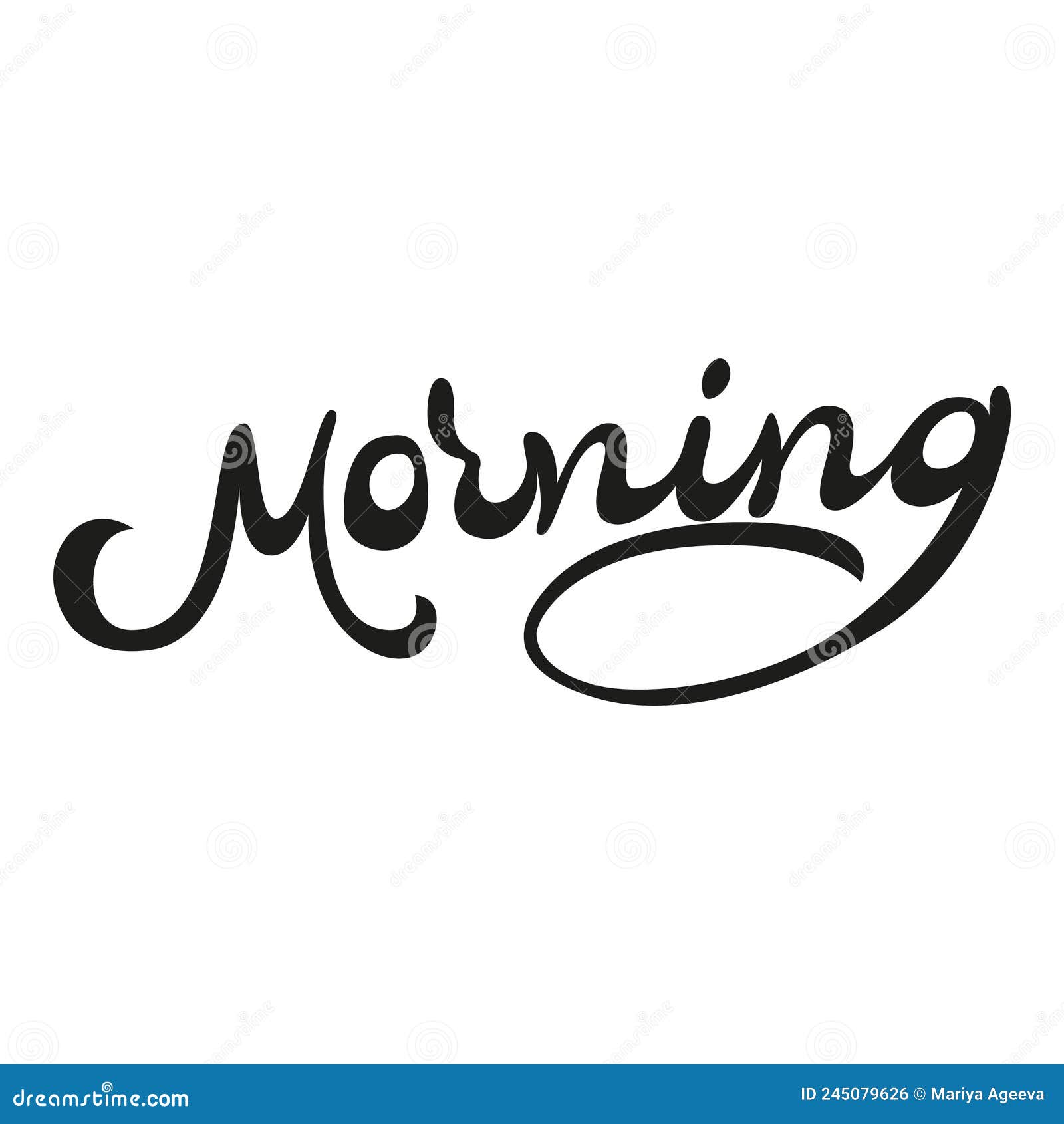 Word Morning Written With Leaves White Isolated Background, Banner For ...