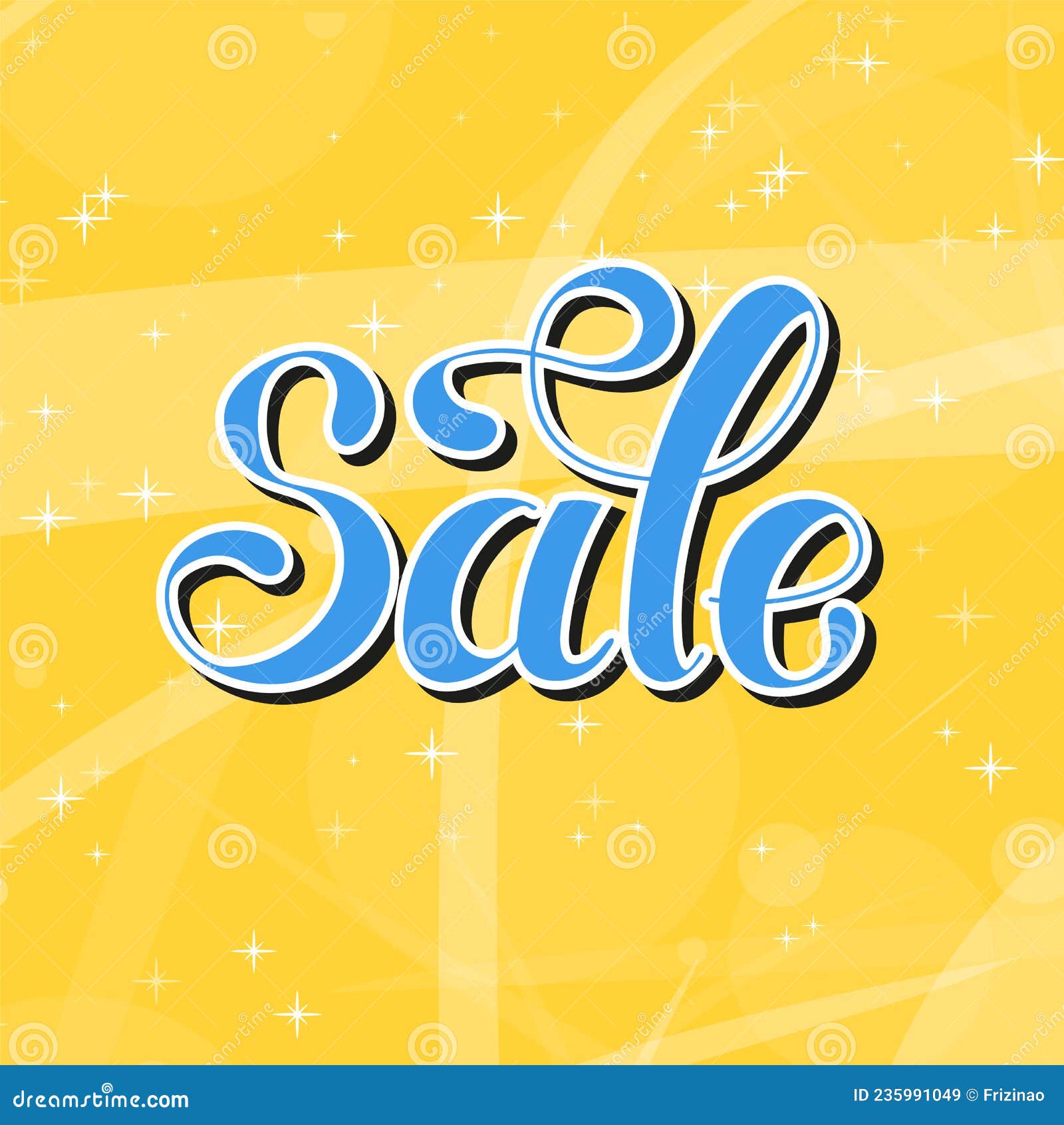 Lettering Word. Sale. Hand Drawn. Vector Illustration Stock Vector ...